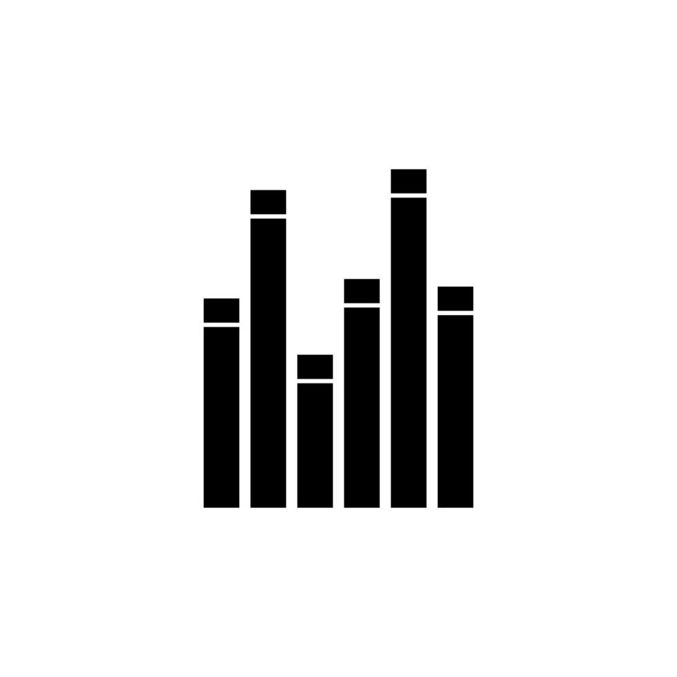 bar chart vector icon illustration 23020624 Vector Art at Vecteezy