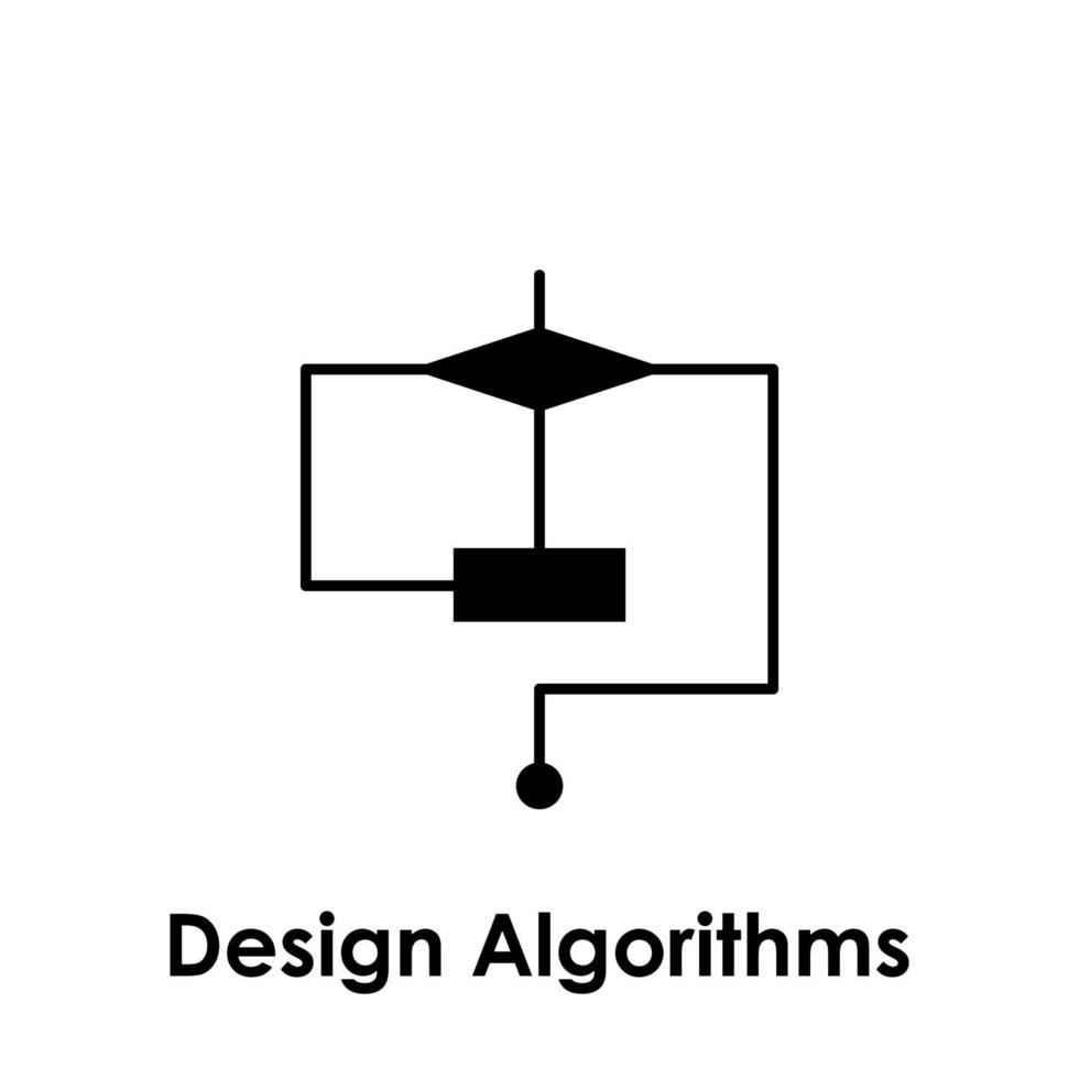 line, rectangle, algorithms vector icon illustration 23023321 Vector ...