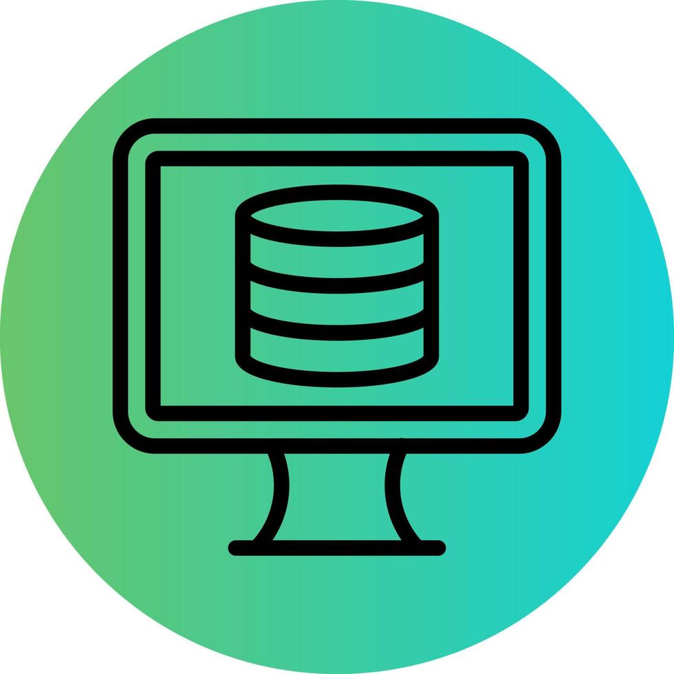 Database Vector Icon Design 23024575 Vector Art at Vecteezy