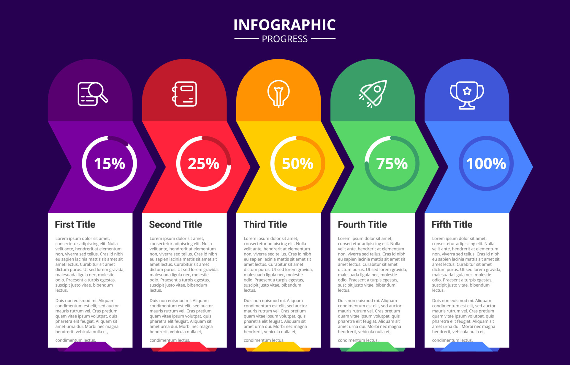 Infographic Progress Diagram Template 23025917 Vector Art at Vecteezy Infographic Progress Diagram Template 23025917 Vector Art at Vecteezy