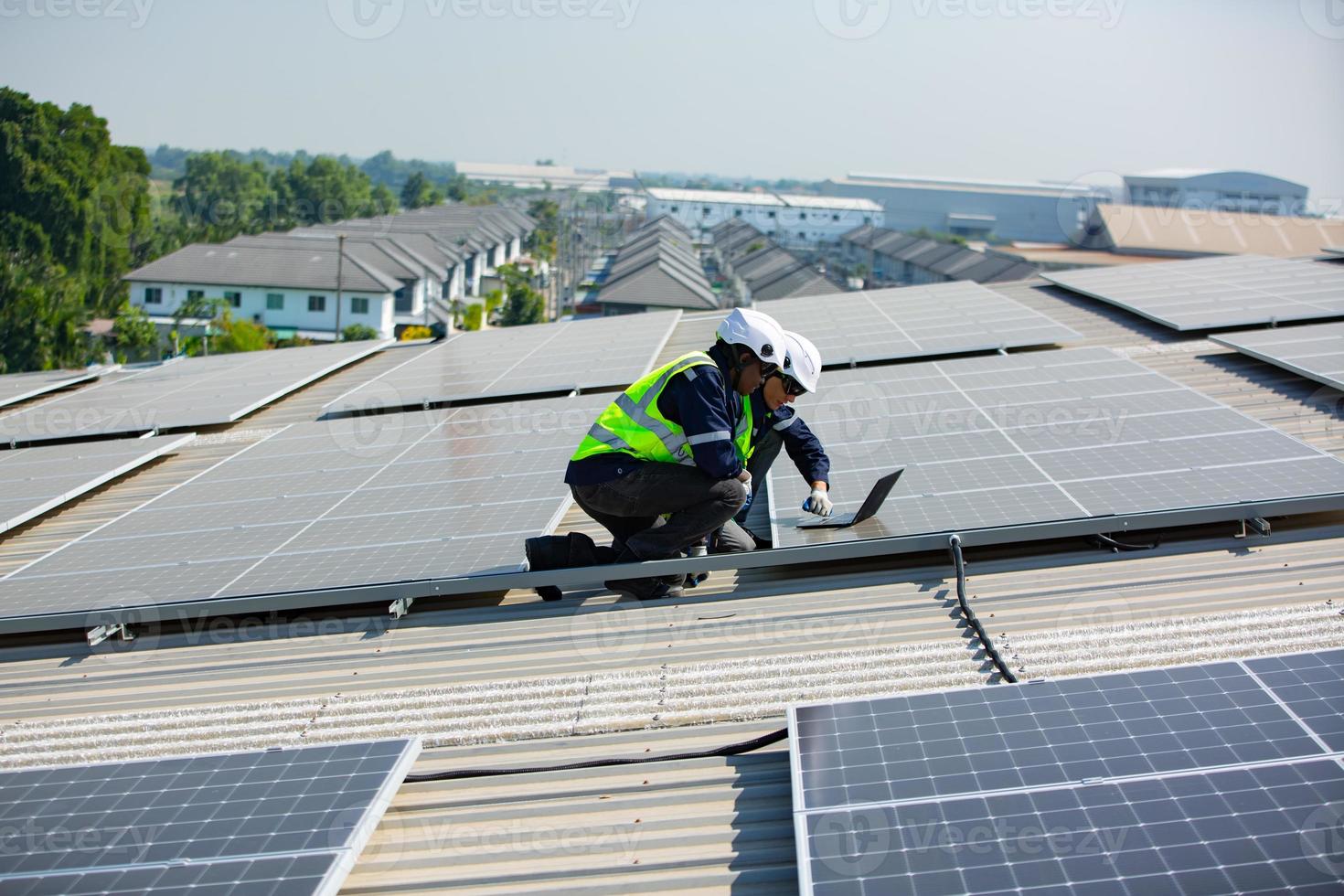 Solar cell panels at solar farm 23032415 Stock Photo at Vecteezy