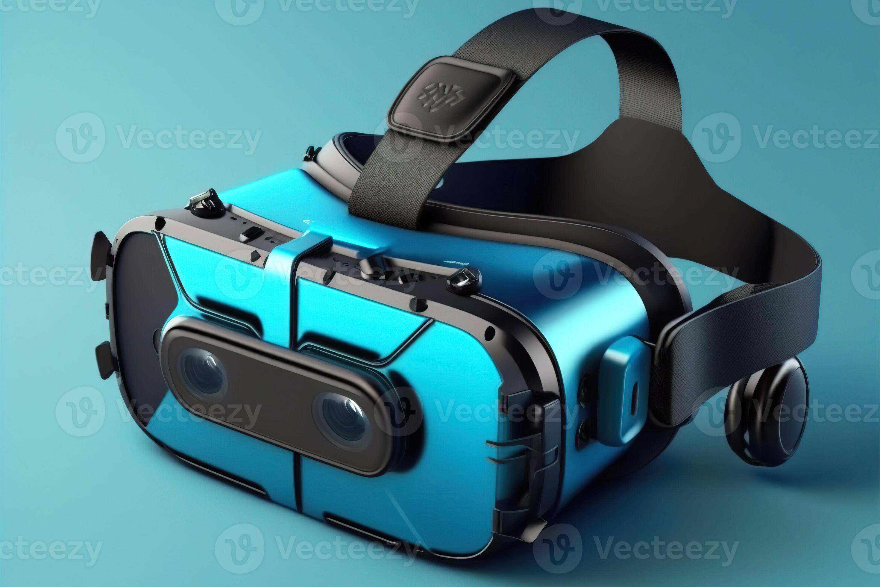 VR glasses on a plain background. Studio graphy. Modern technologies in ...