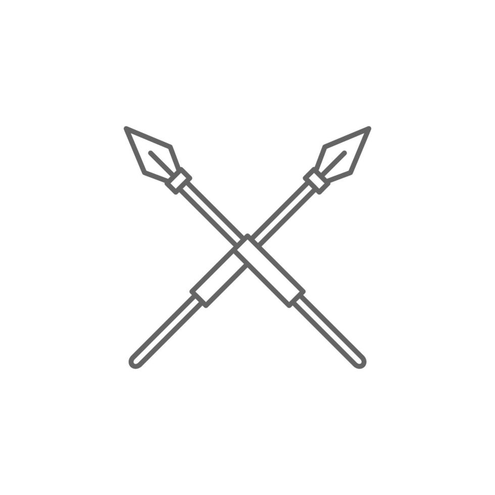 Medieval, spear vector icon illustration 23036215 Vector Art at Vecteezy