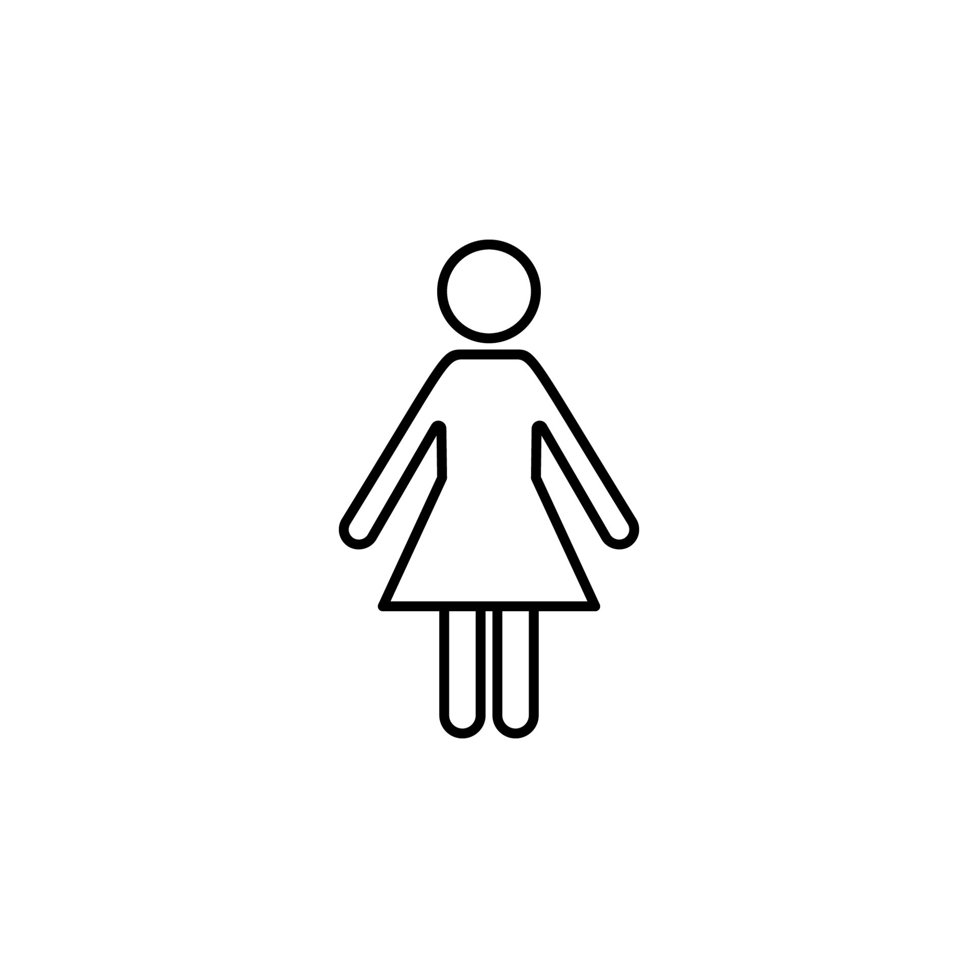 female sign vector icon illustration 23036447 Vector Art at Vecteezy