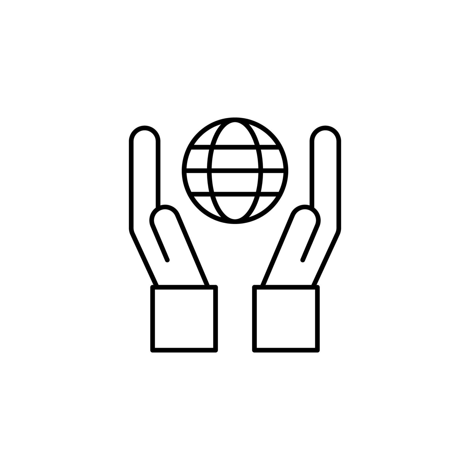 Earth in hands outline vector icon illustration 23037474 Vector Art at ... Earth in hands outline vector icon illustration 23037474 Vector Art at ...