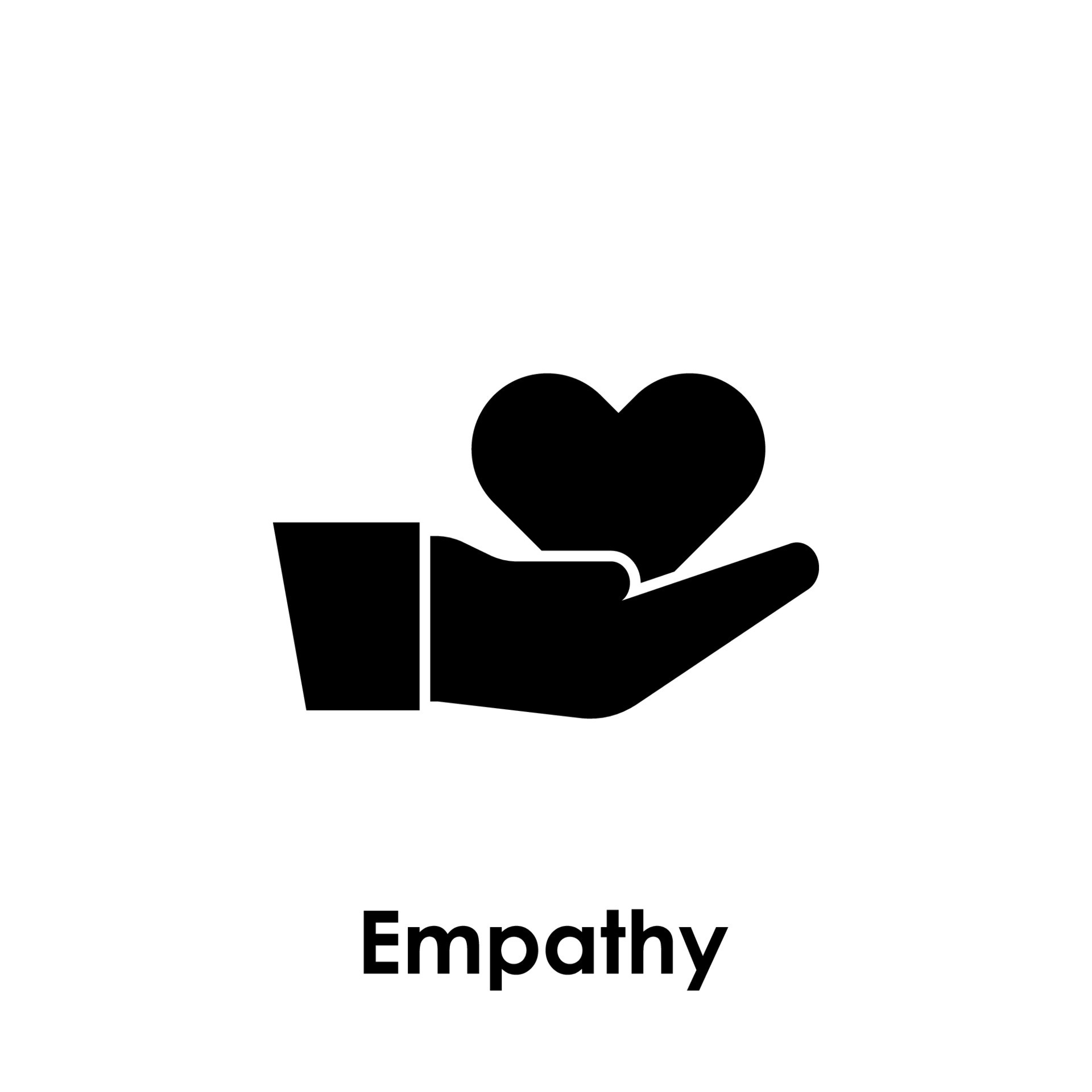 hand, heart, empathy vector icon illustration 23037989 Vector Art at ...