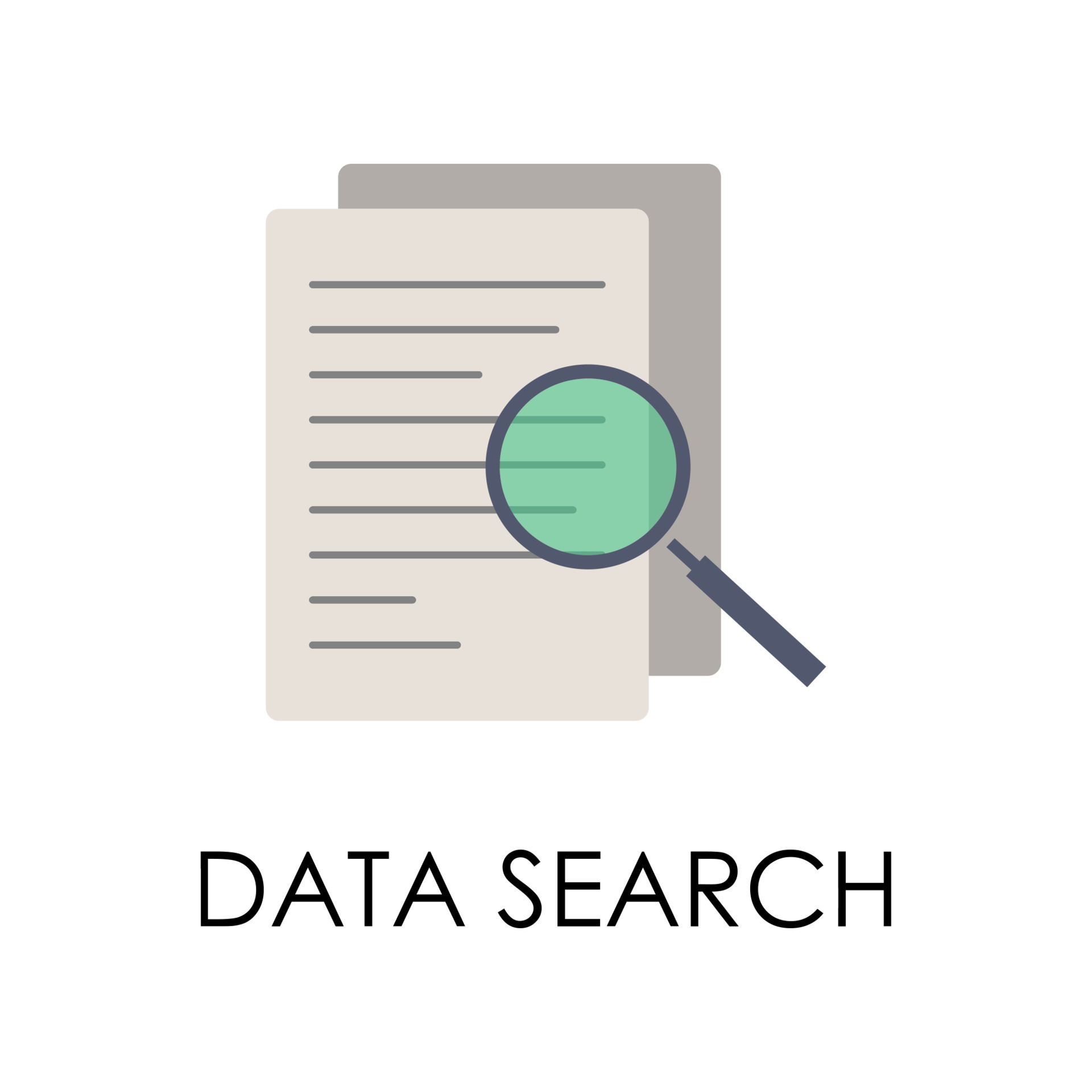 colored data search vector icon illustration 23038444 Vector Art at ...