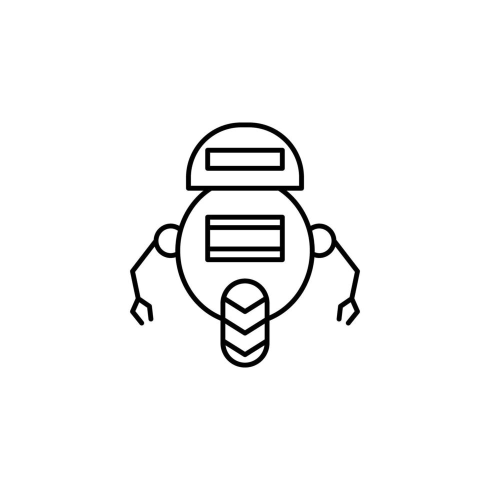 robot vector icon illustration 23039895 Vector Art at Vecteezy