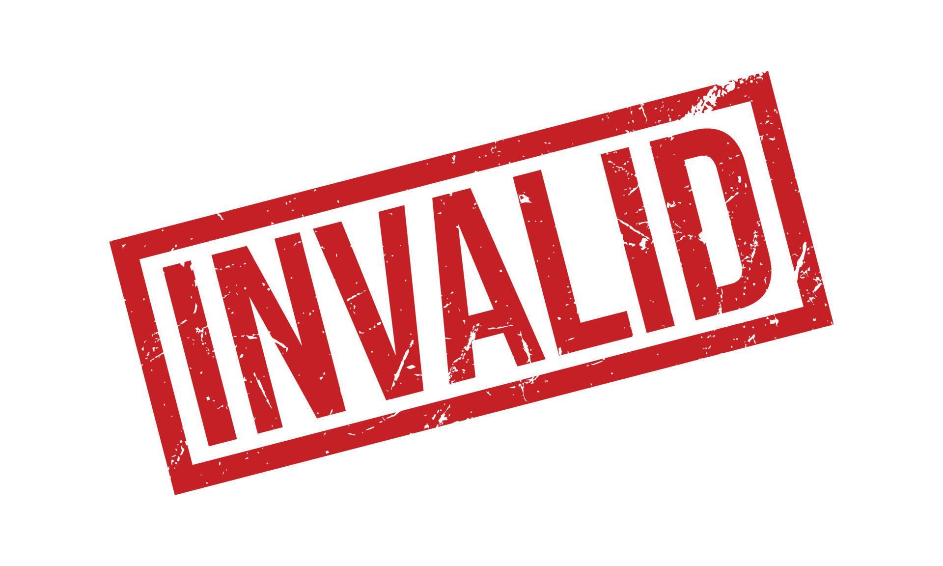 Invalid Rubber Stamp Seal Vector 23051673 Vector Art At Vecteezy