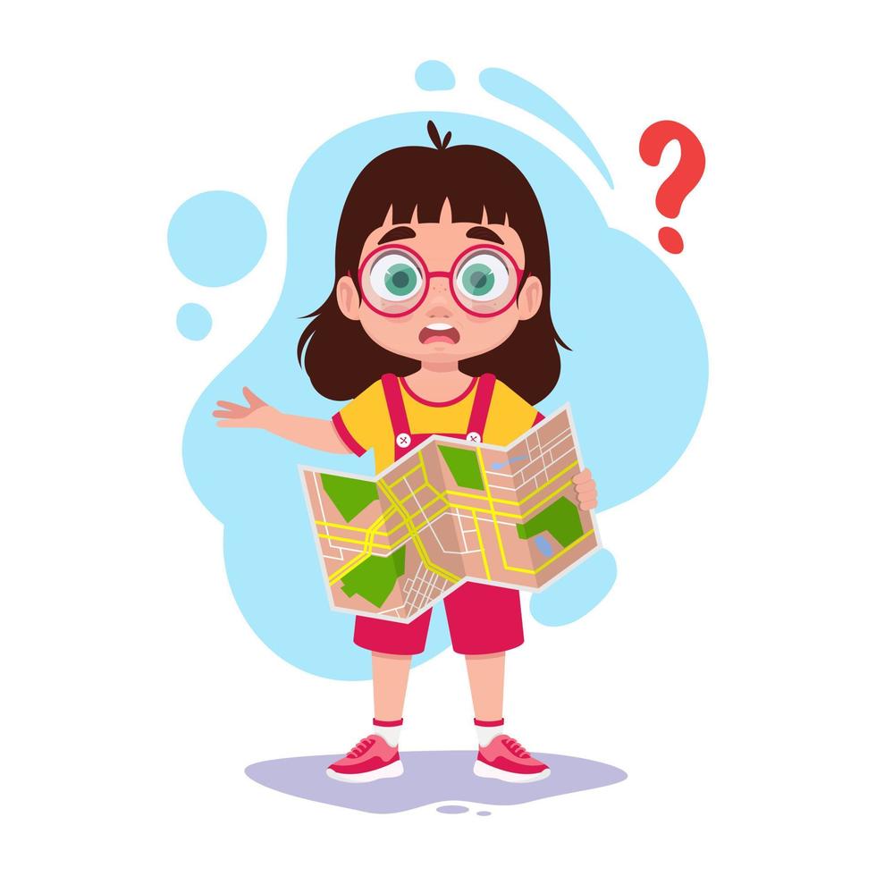 un niño con un mapa en su manos, el niño es mirando para un camino ... un niño con un mapa en su manos, el niño es mirando para un camino ...