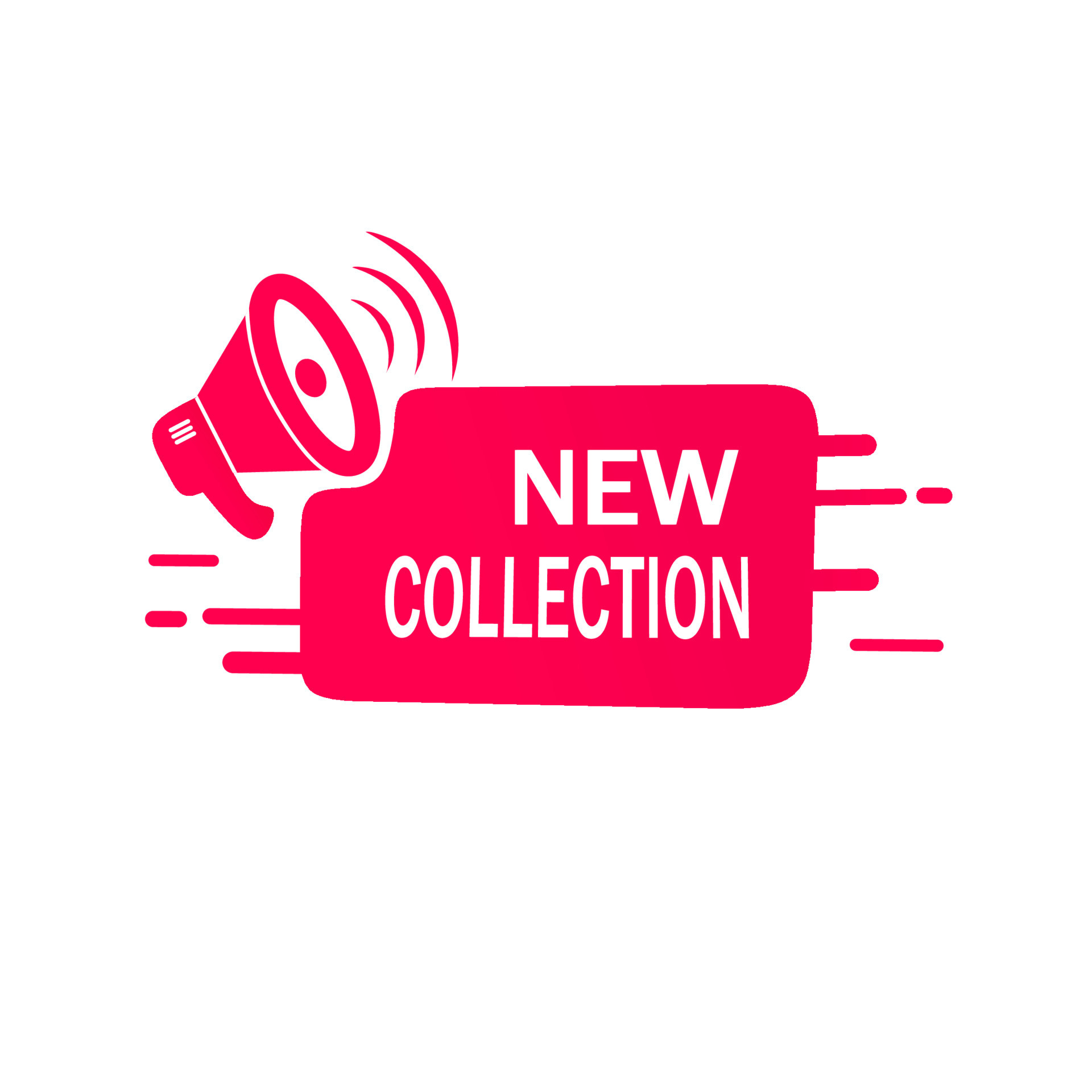 New collection banner design megaphone icon. Modern style vector ... New collection banner design megaphone icon. Modern style vector ...