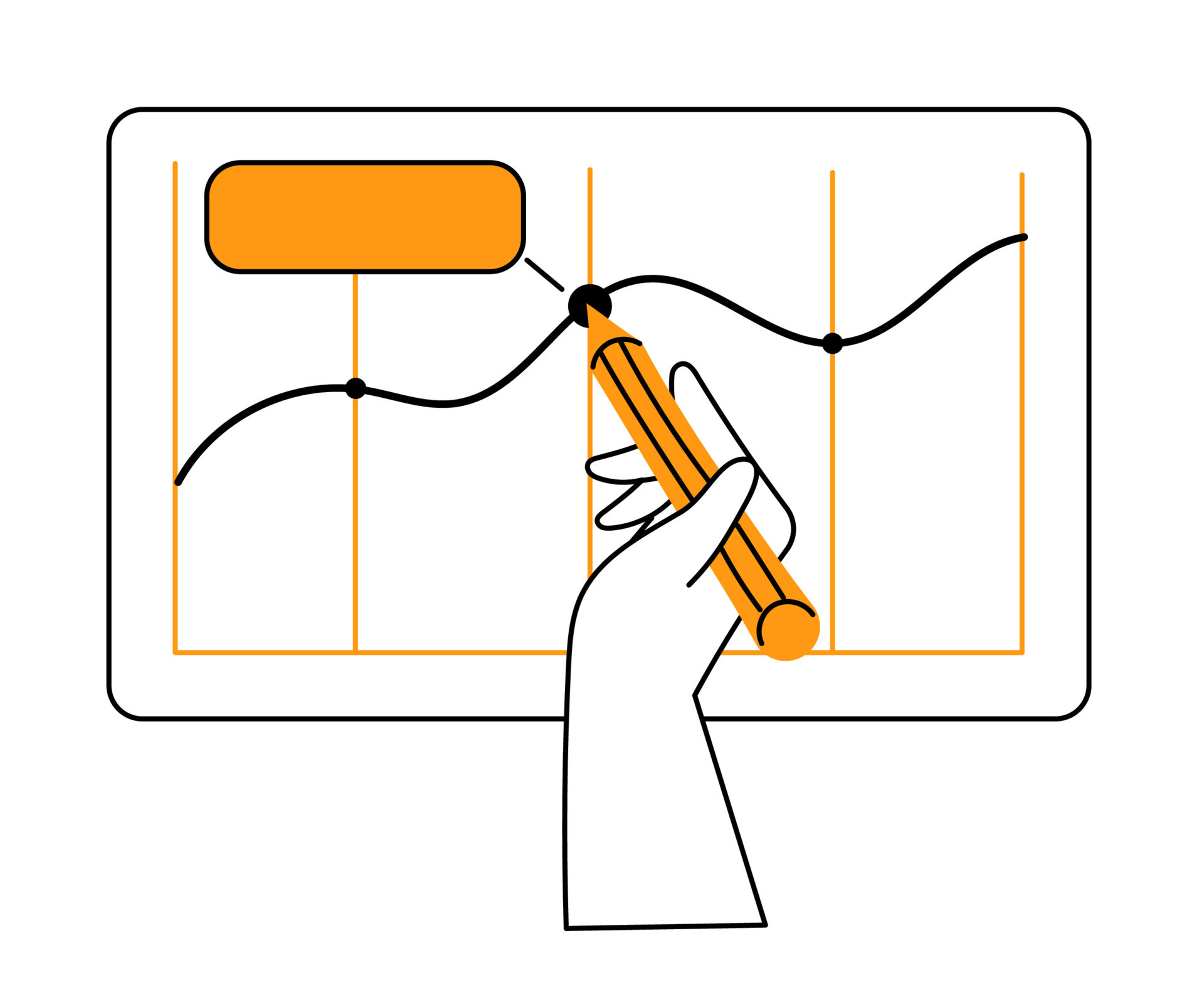 Hand draws growing graph, presentation with data 23055075 Vector Art at ... Hand draws growing graph, presentation with data 23055075 Vector Art at ...