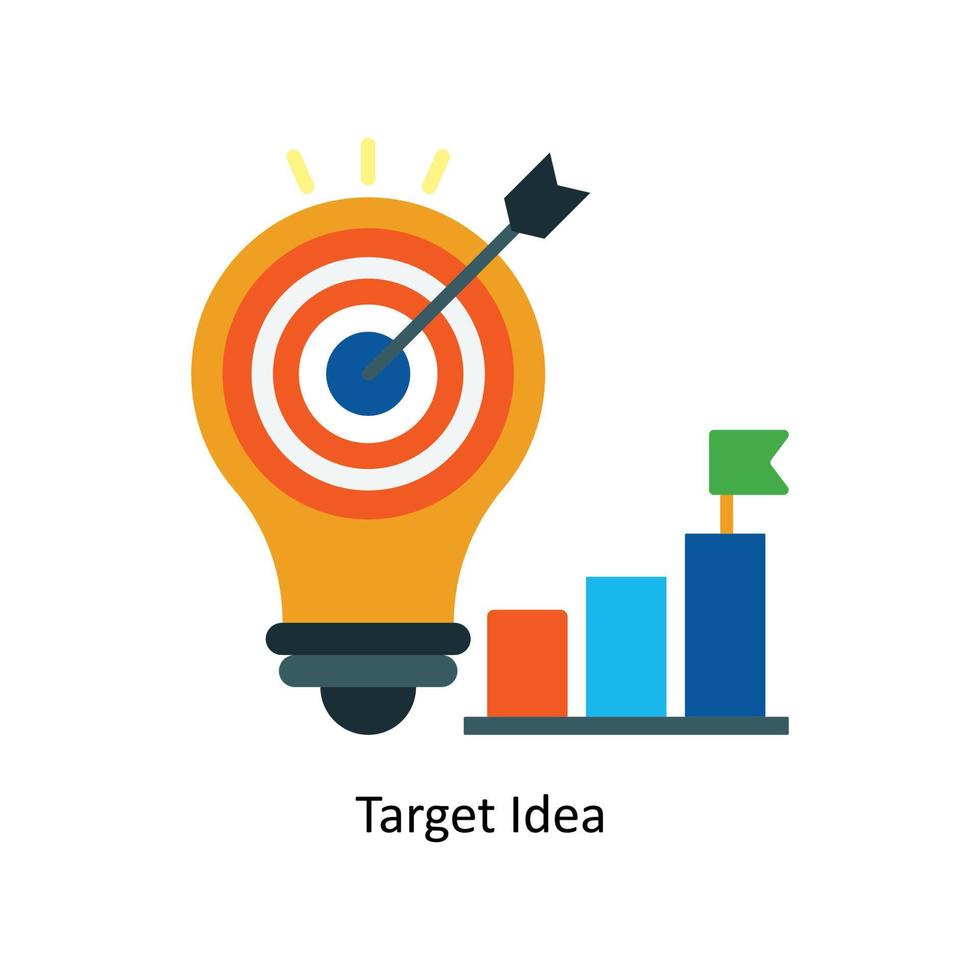 Target Idea Vector Flat Icons. Simple stock illustration stock 23055111 Vector Art at Vecteezy