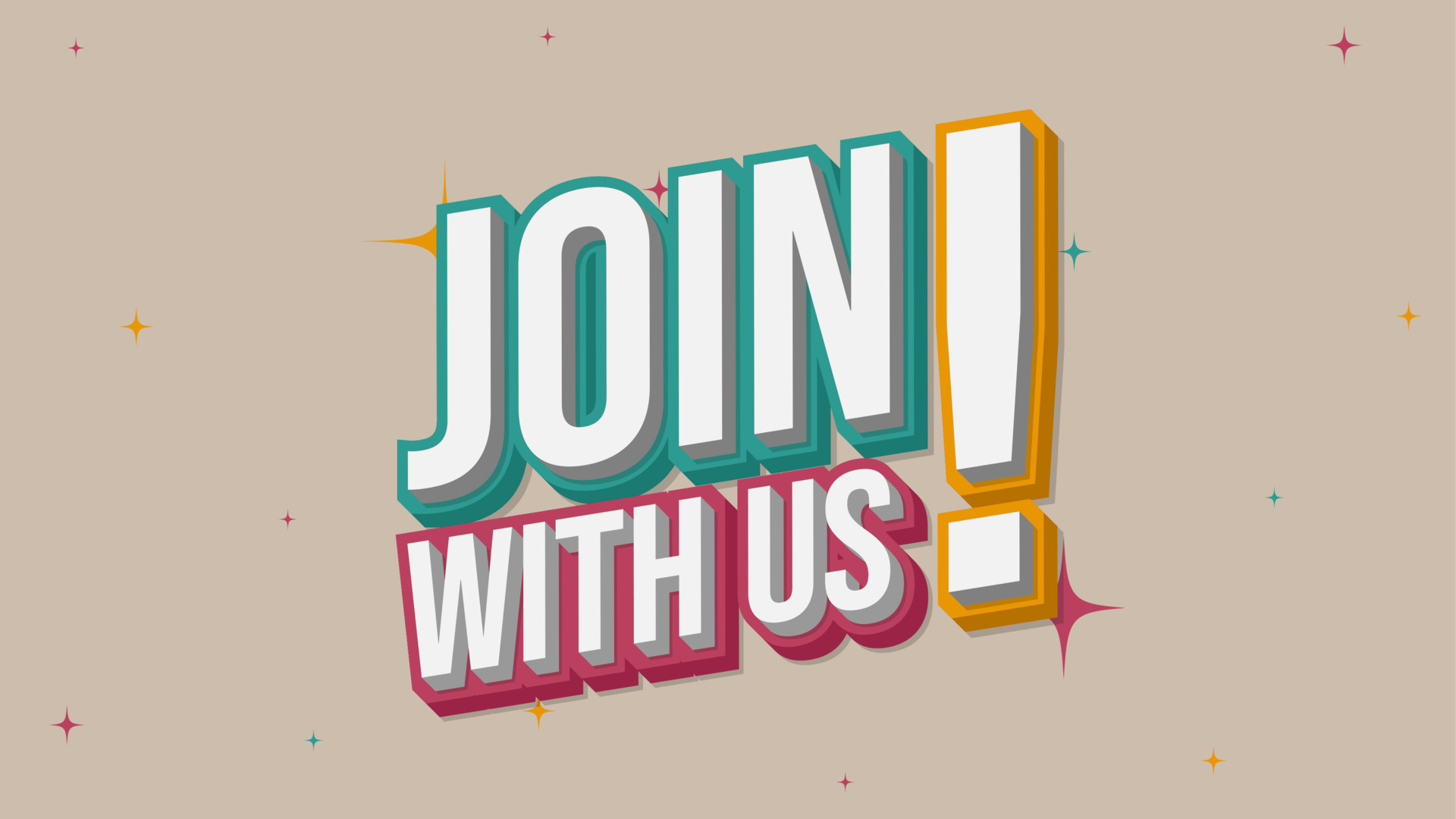 Join With Us 3D Typography Headline Text 23058031 Vector Art at Vecteezy