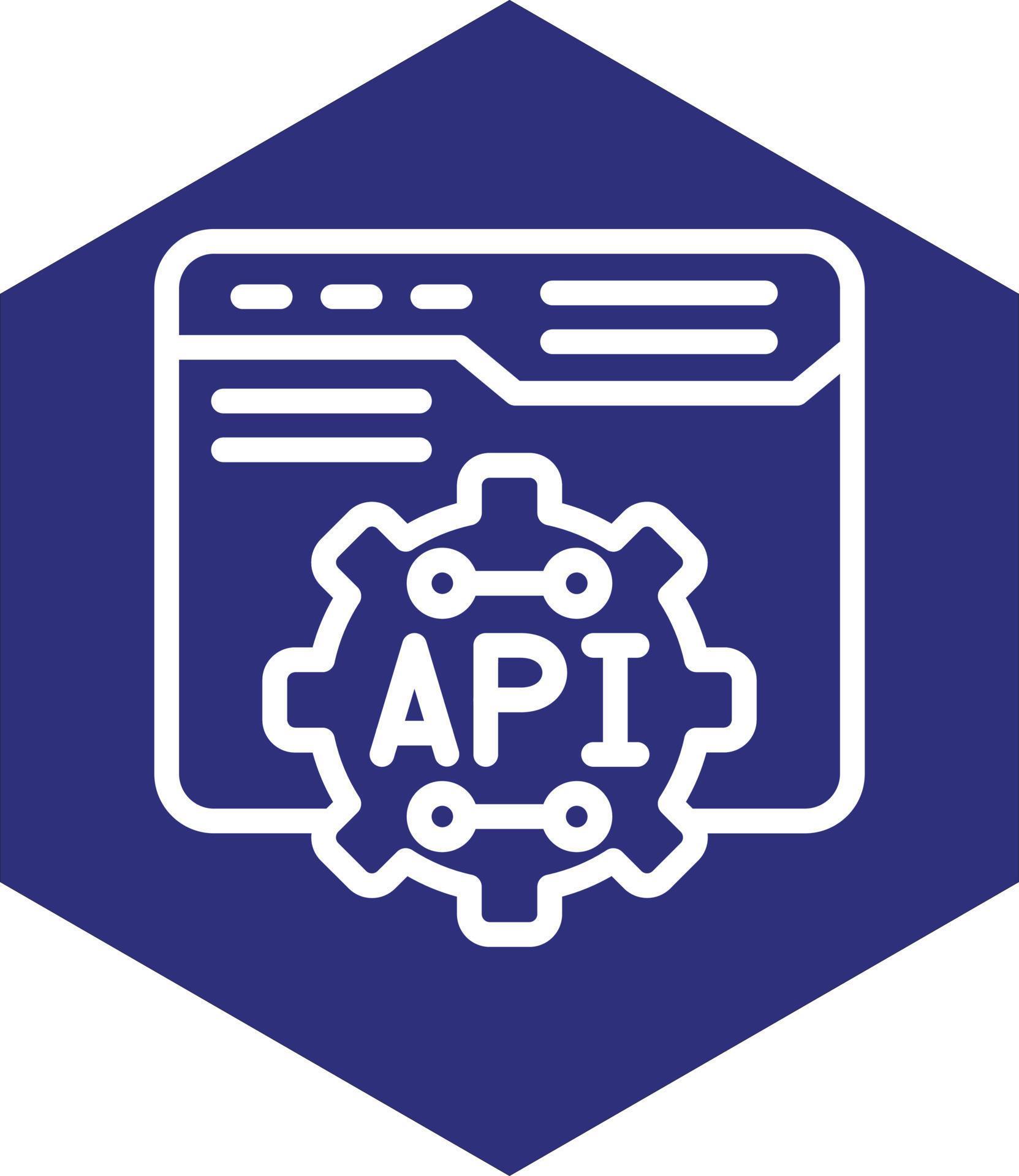 API Vector Icon Design 23058624 Vector Art at Vecteezy