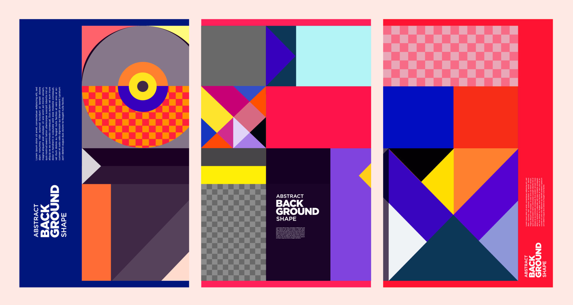 Vector Colorful Geometric Abstract Background For Summer Banner