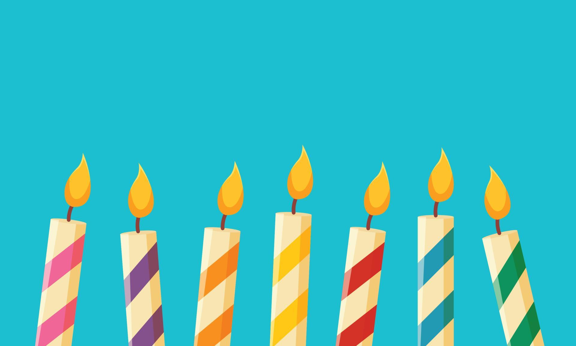 colorful birthday candles vector illustration 23061387 Vector Art at ...