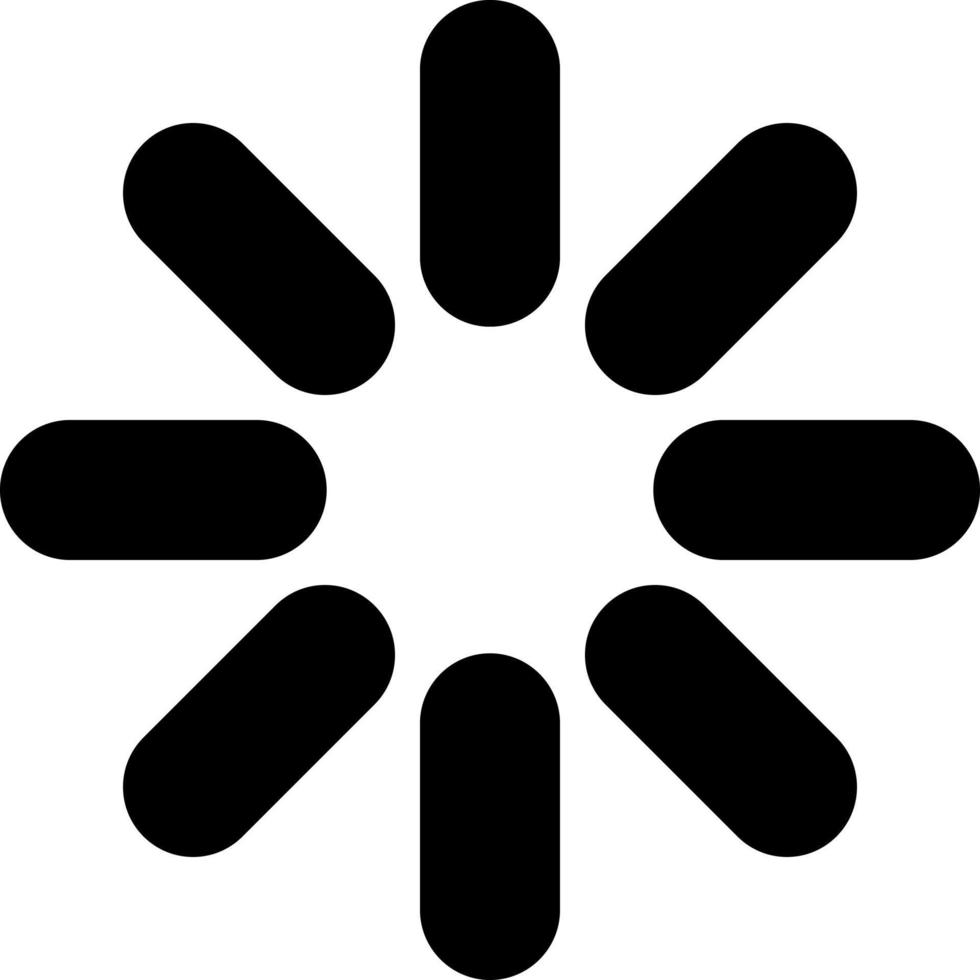 Loading indicator black glyph ui icon. Progress spinner. Waiting for ...