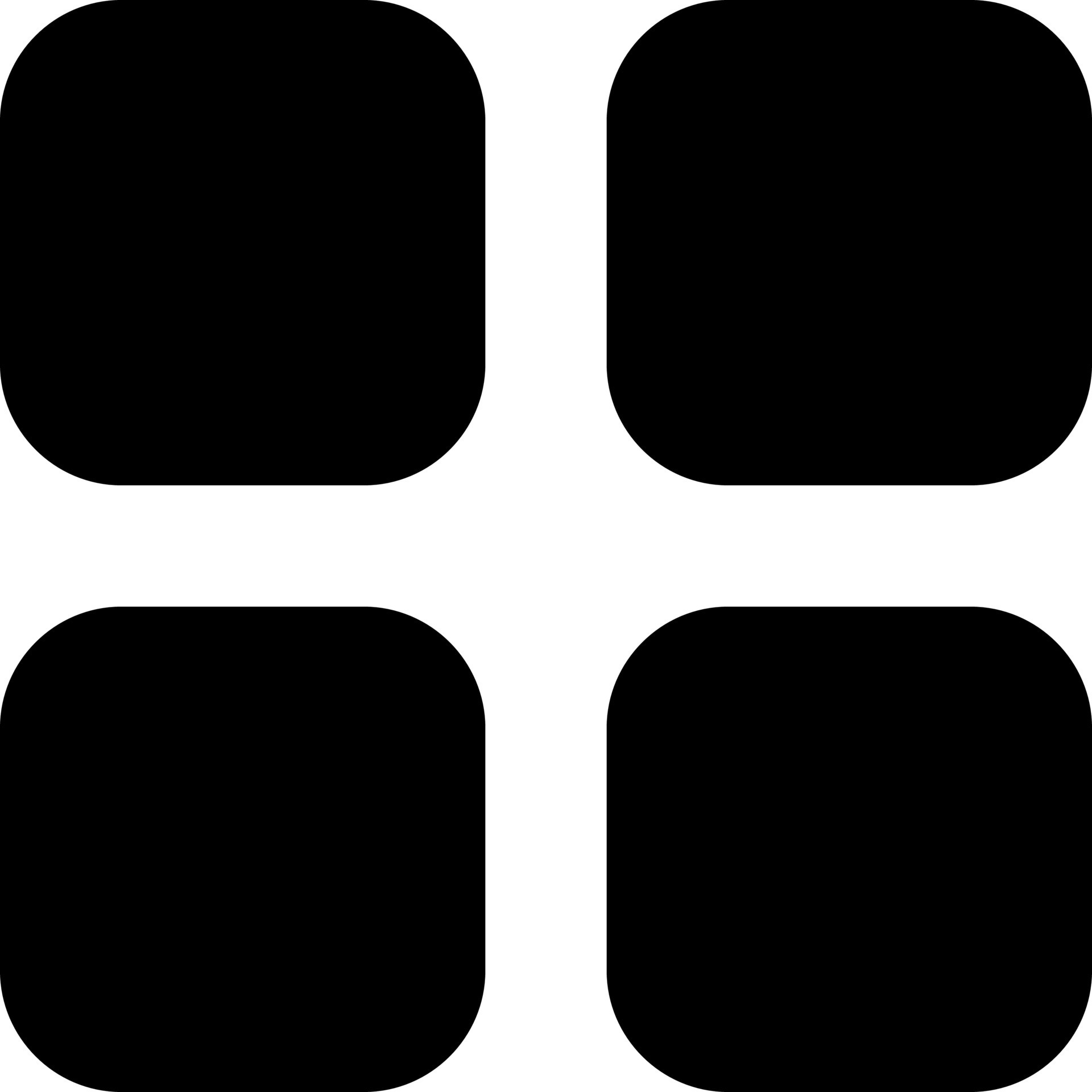 Bento like menu black glyph ui icon. Four squares. Chocolate menu ... Bento like menu black glyph ui icon. Four squares. Chocolate menu ...