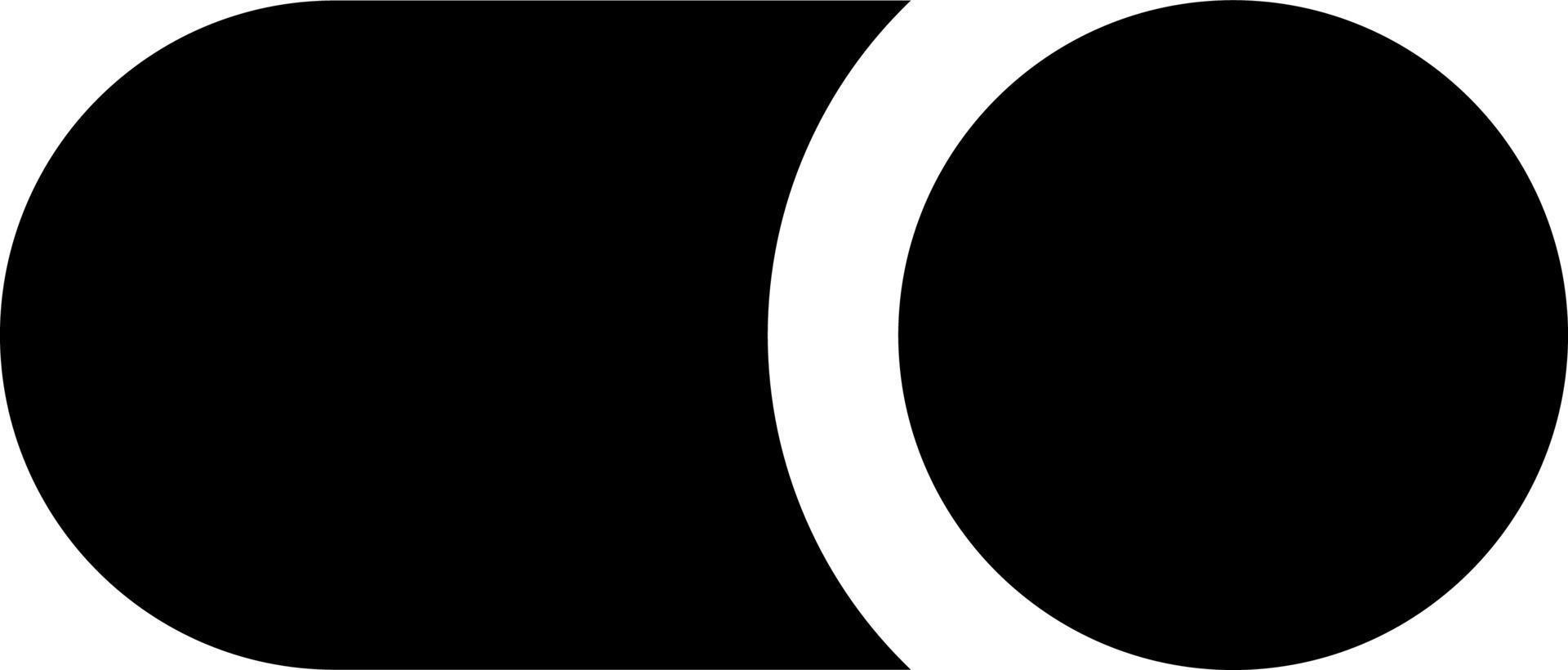 Toggle button black glyph ui icon. Changing preferences. Switching mechanism. User interface ...