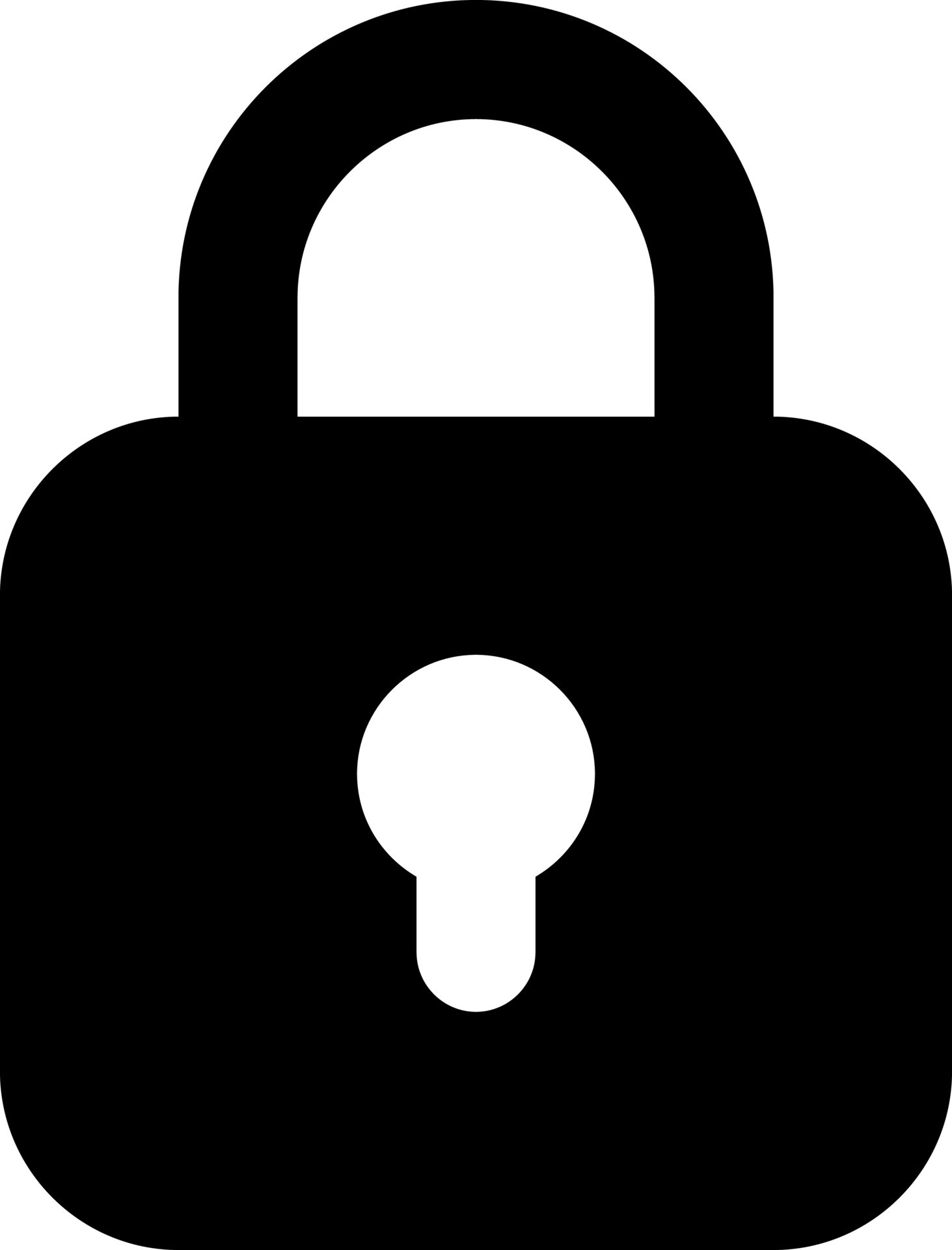 Locked Padlock Black Glyph Ui Icon Restrict Access Security Settings User Interface Design