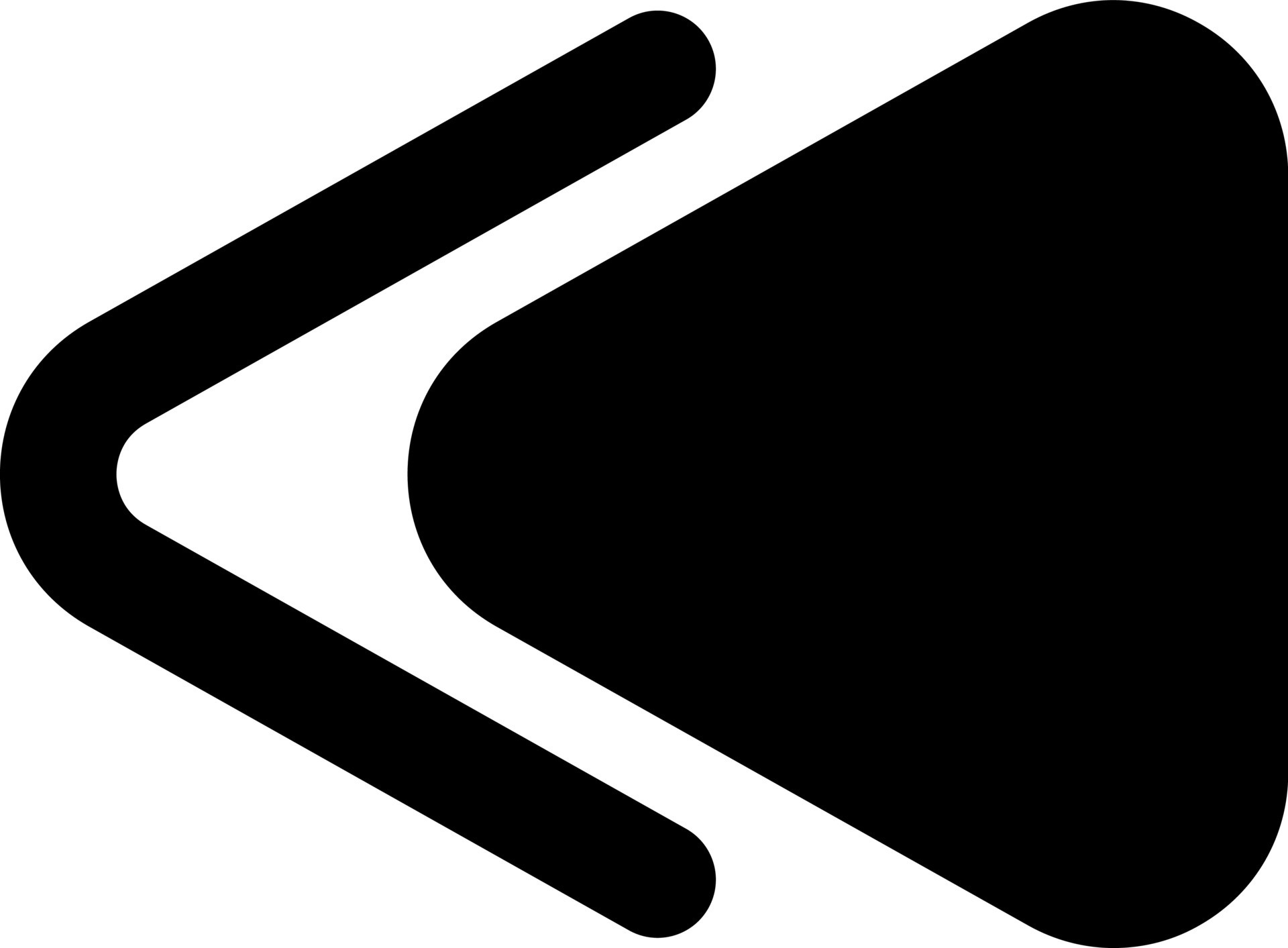 Fast Reverse Button Black Glyph Ui Icon Music Player Playing Multimedia File User Interface