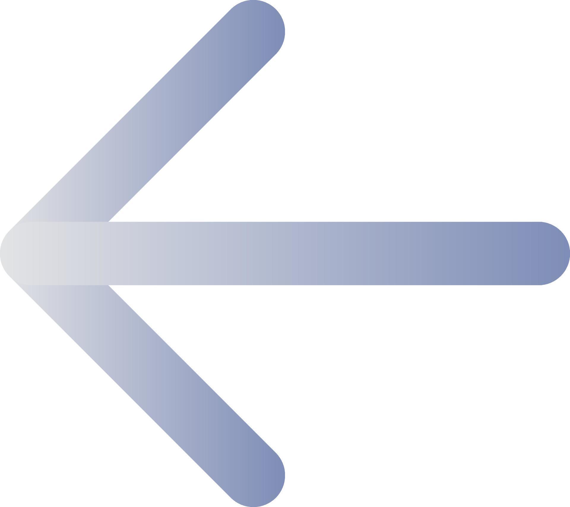 Leftwards arrow flat gradient color ui icon. Pressing left. Setting menu. Selection mode. Simple ...