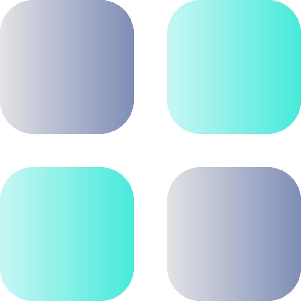 Bento Like Menu Flat Gradient Color Ui Icon Four Squares Chocolate