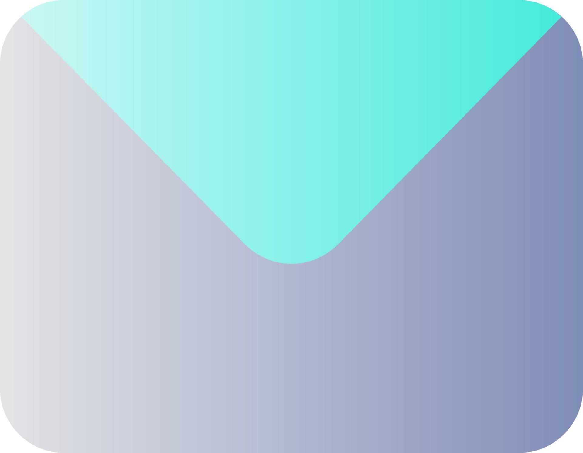 Unread message flat gradient color ui icon. Text messaging service ...