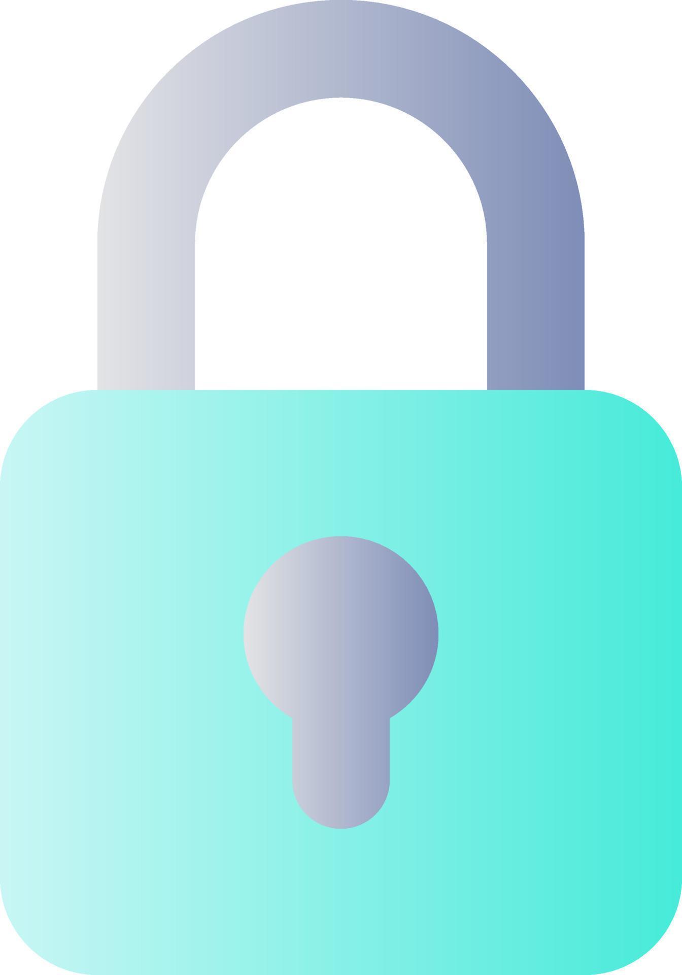 Locked Padlock Flat Gradient Color Ui Icon Restrict Access Security Settings Encrypting