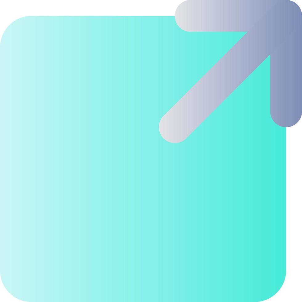 Resize flat gradient color ui icon. Changing size of window. Optimize format. Resizable option ...