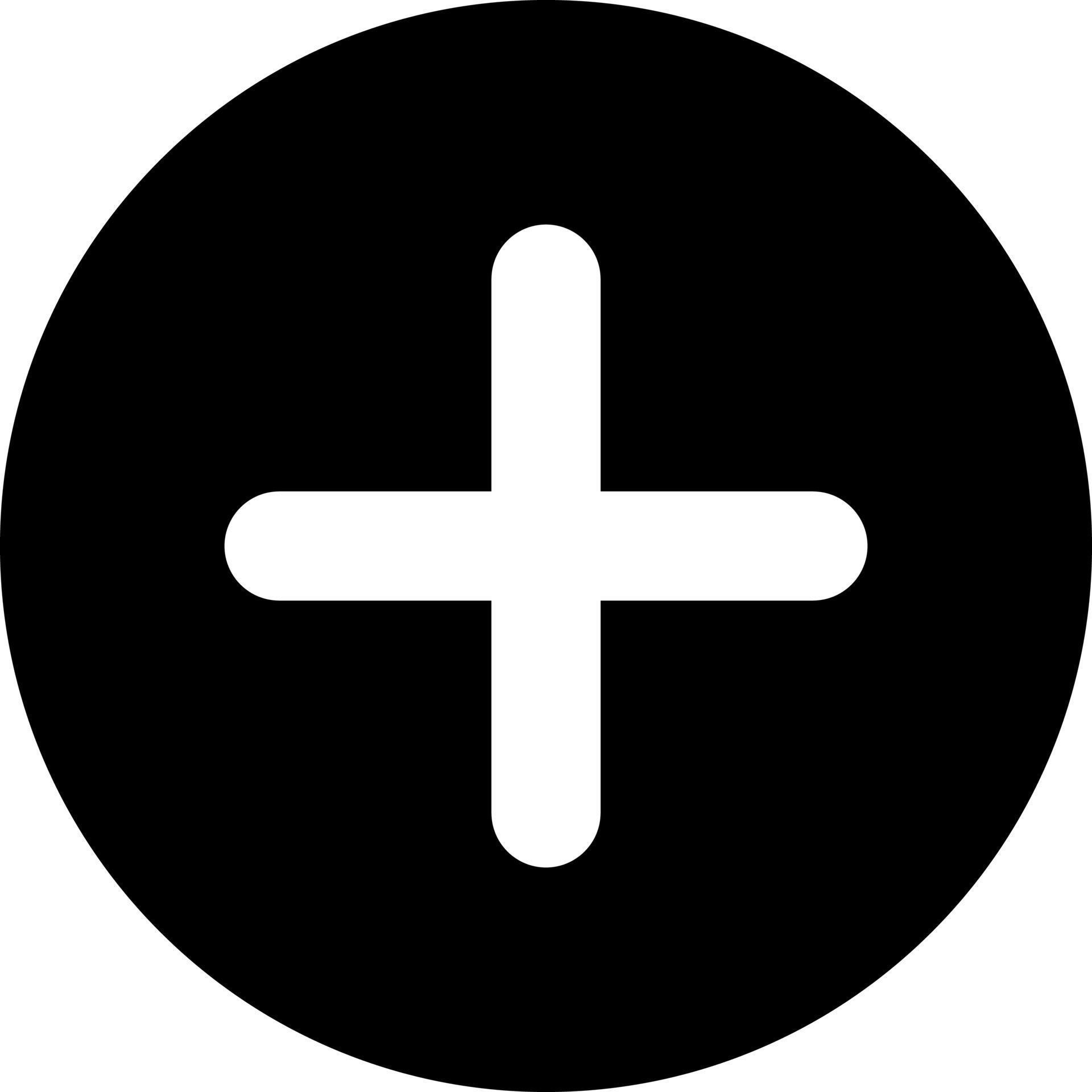 Add Button Black Glyph Ui Icon Increase Volume Toolbar Control Menu Command User Interface