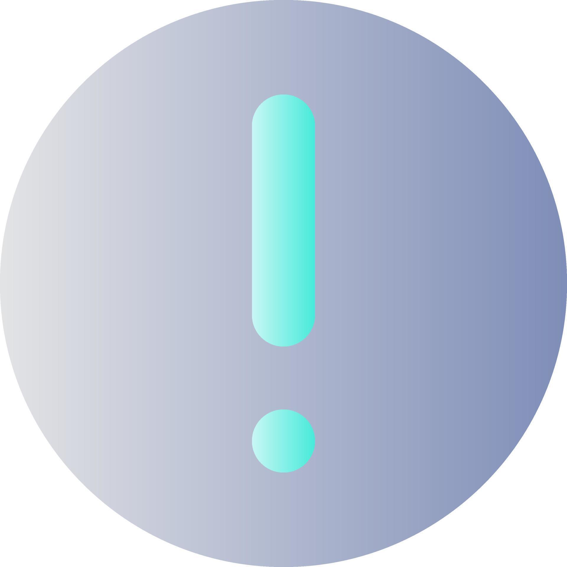 Circular Shaped Exclamation Mark Flat Gradient Color Ui Icon Warning