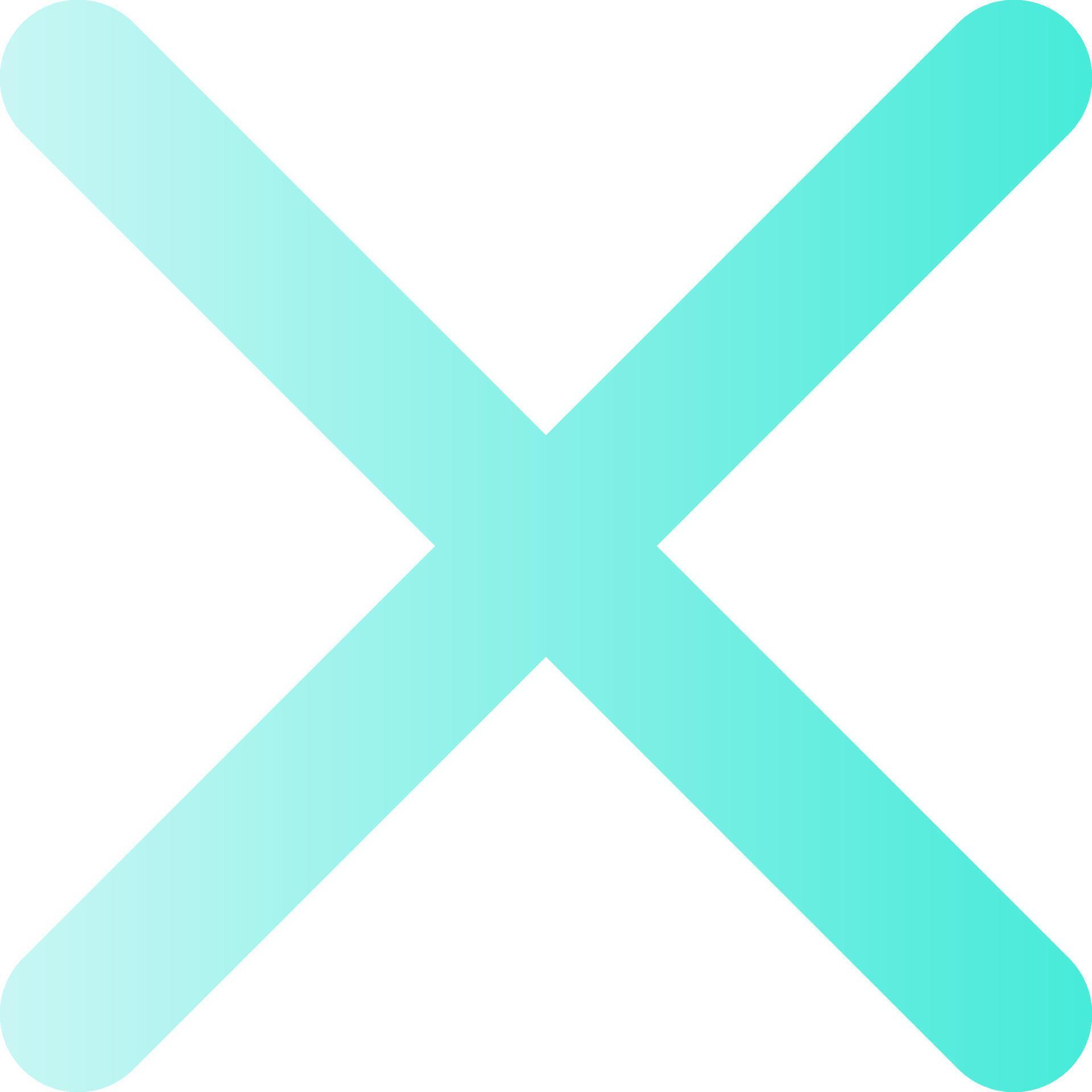 Cross mark flat gradient color ui icon. Delete action. Cancel button. Close window ...