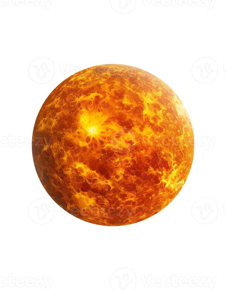 Sun star on white background, created with 23070640 Stock Photo at Vecteezy