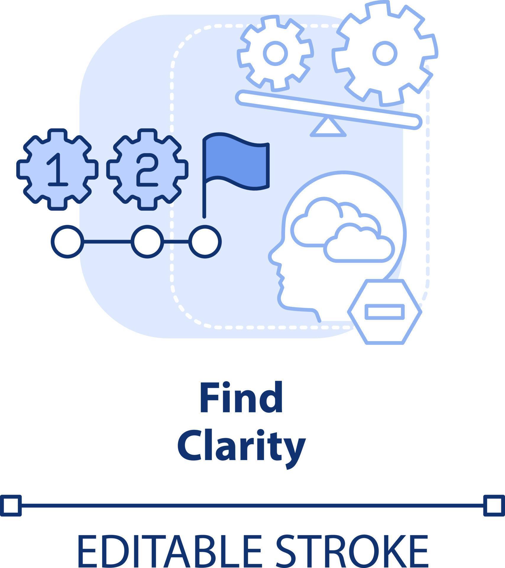 Find clarity light blue concept icon. Organize factors. Adaptation to ... Find clarity light blue concept icon. Organize factors. Adaptation to ...