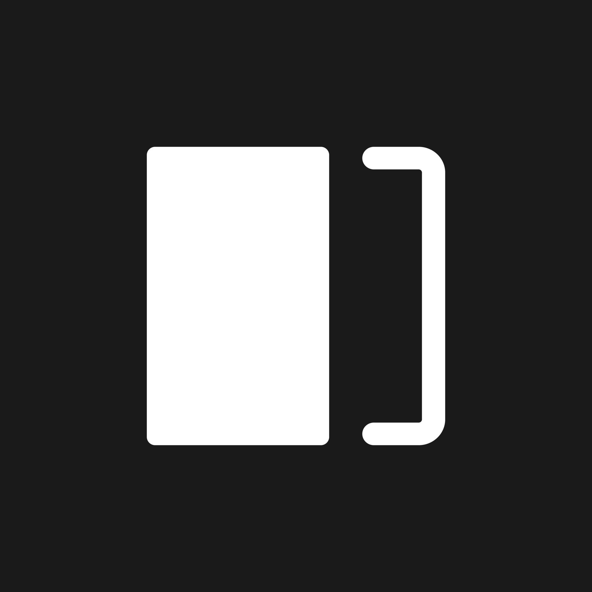 Overlay Dark Mode Glyph Ui Icon Simple Filled Line Element User Interface Design White