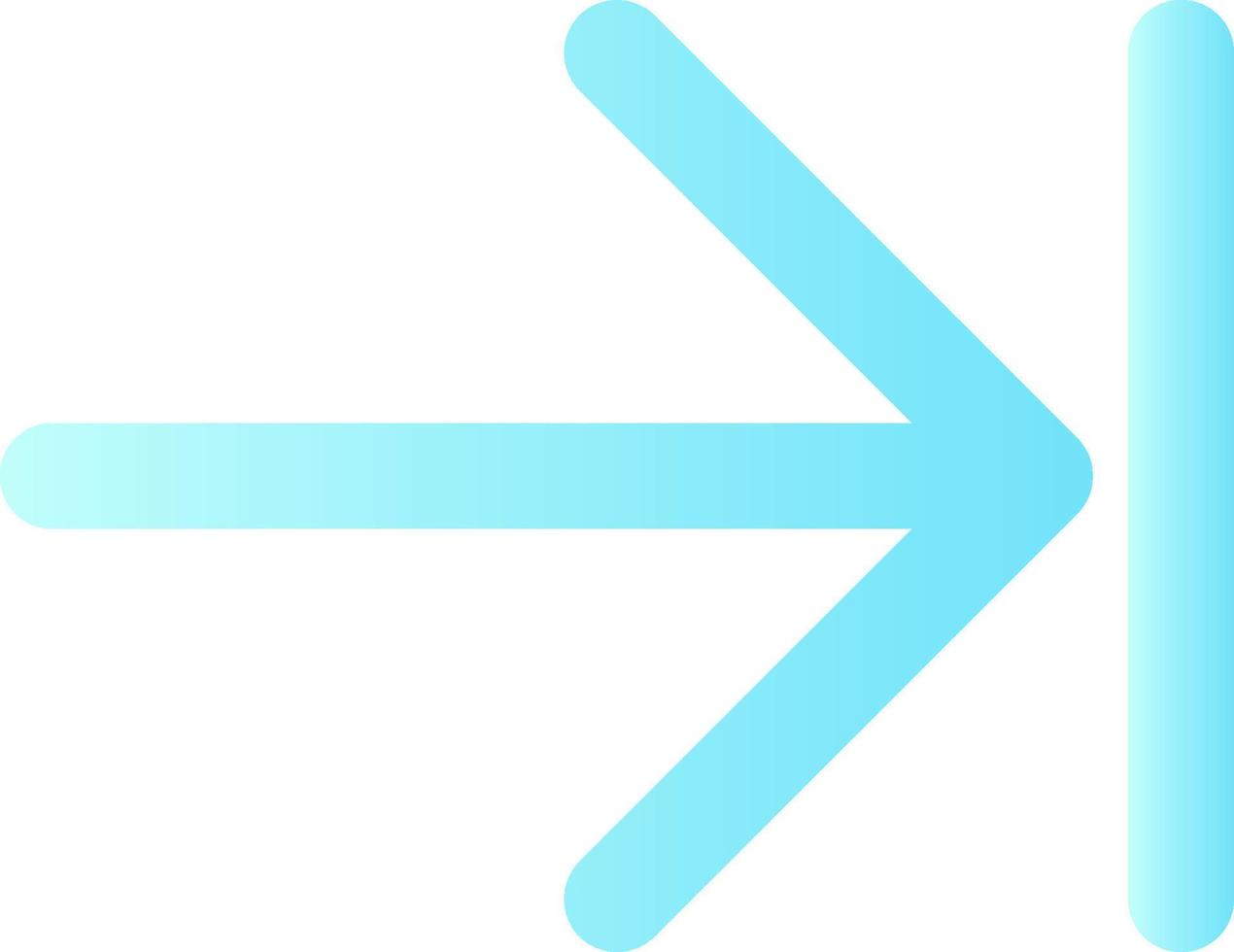 Next step flat gradient color ui icon. Web browser navigation. Digital program feature. Move ...