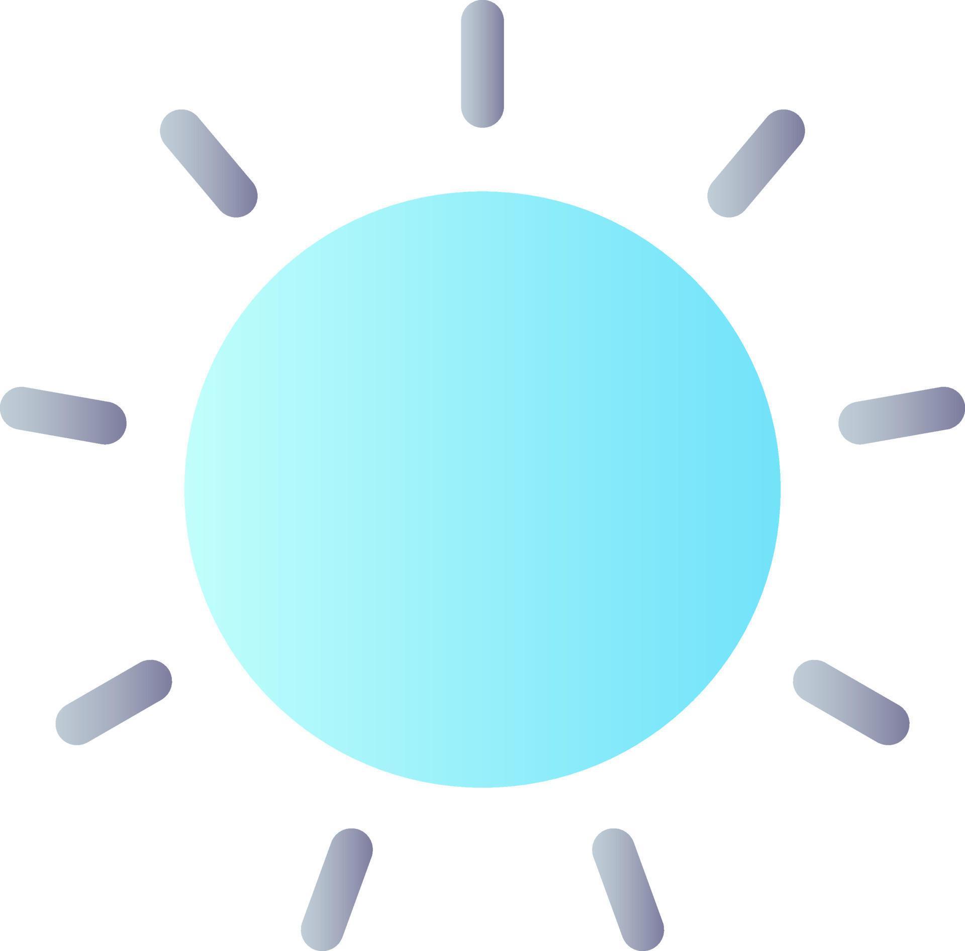 Sun flat gradient color ui icon. Brightness tool. Photo editor instrument. Repair contrast ...