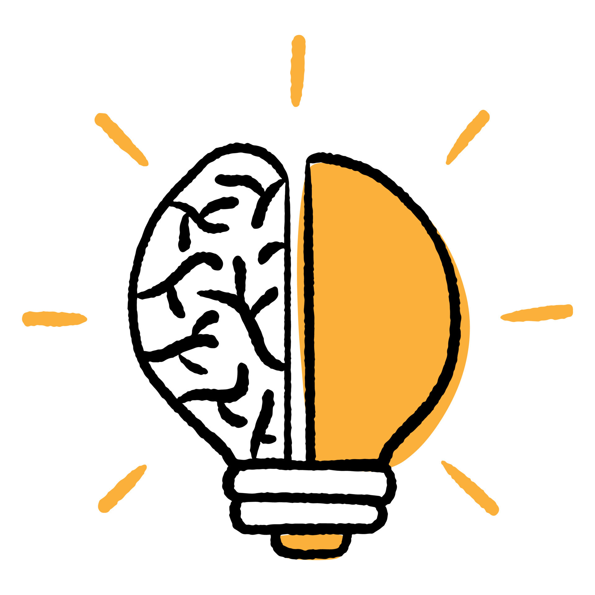 Brainstorm Light Bulb Abstract Creative Concept Background Vector