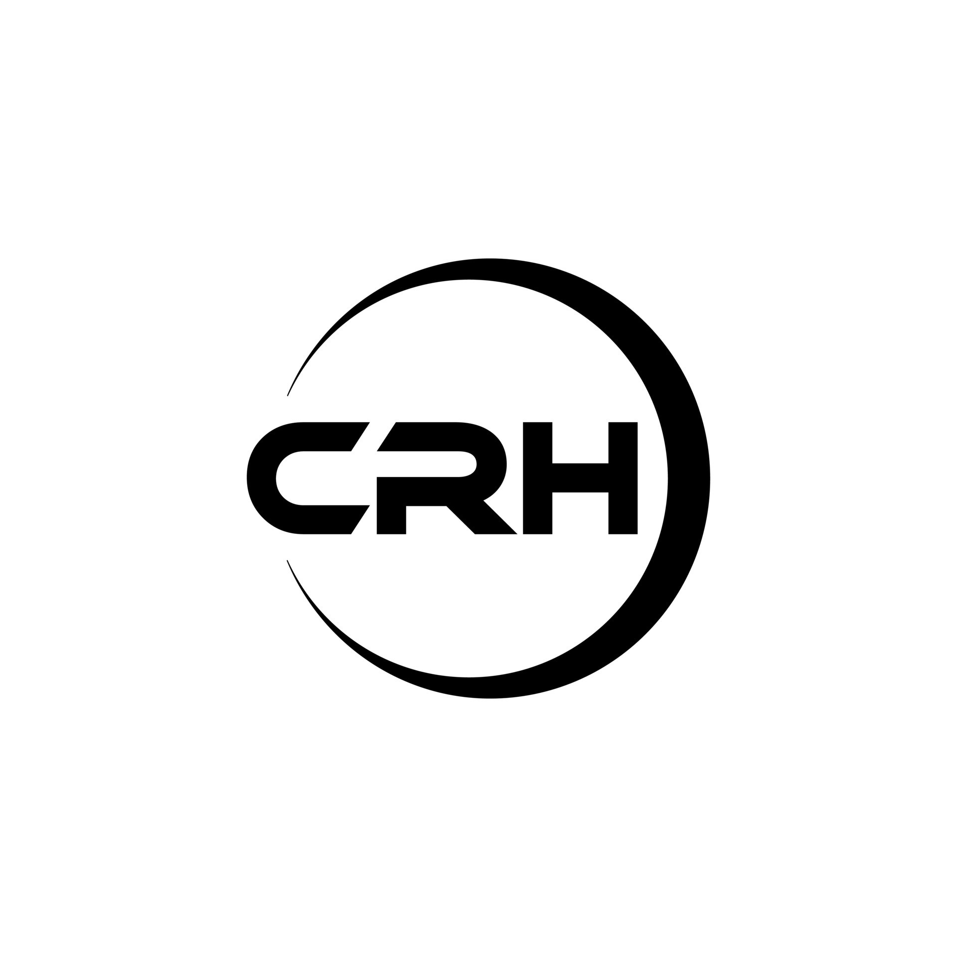 crh letra logo diseño en ilustración. vector logo, caligrafía diseños para logo, póster ...