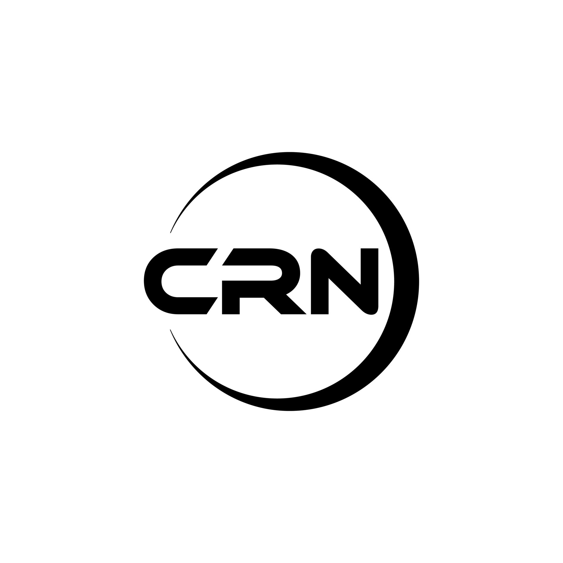 crn letra logo diseño en ilustración. vector logo, caligrafía diseños para logo, póster ...