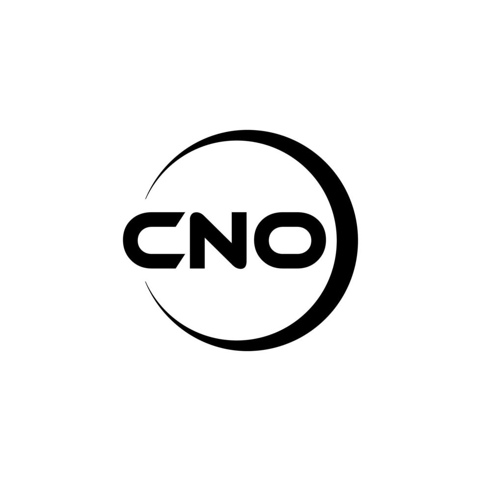 diseño del logotipo de la letra cno en la ilustración. logotipo vectorial, diseños de caligrafía ...