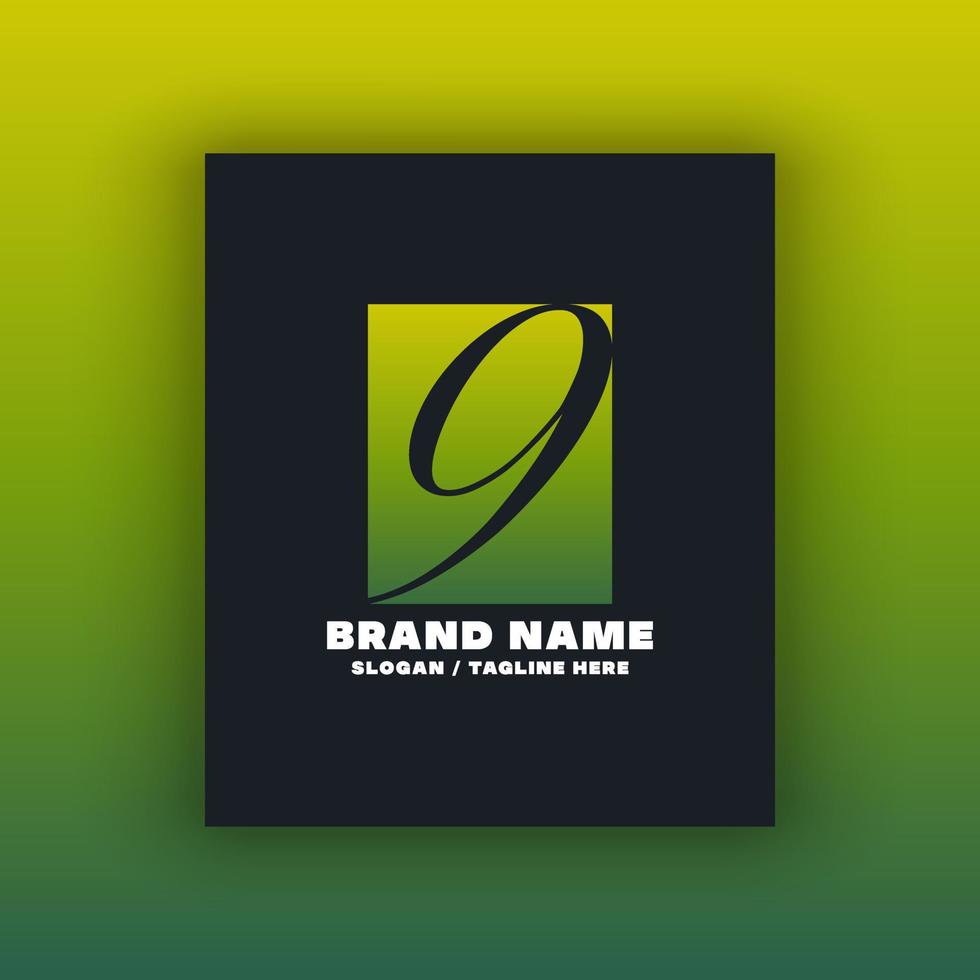 Simple number nine logo design template 23089502 Vector Art at Vecteezy Simple number nine logo design template 23089502 Vector Art at Vecteezy
