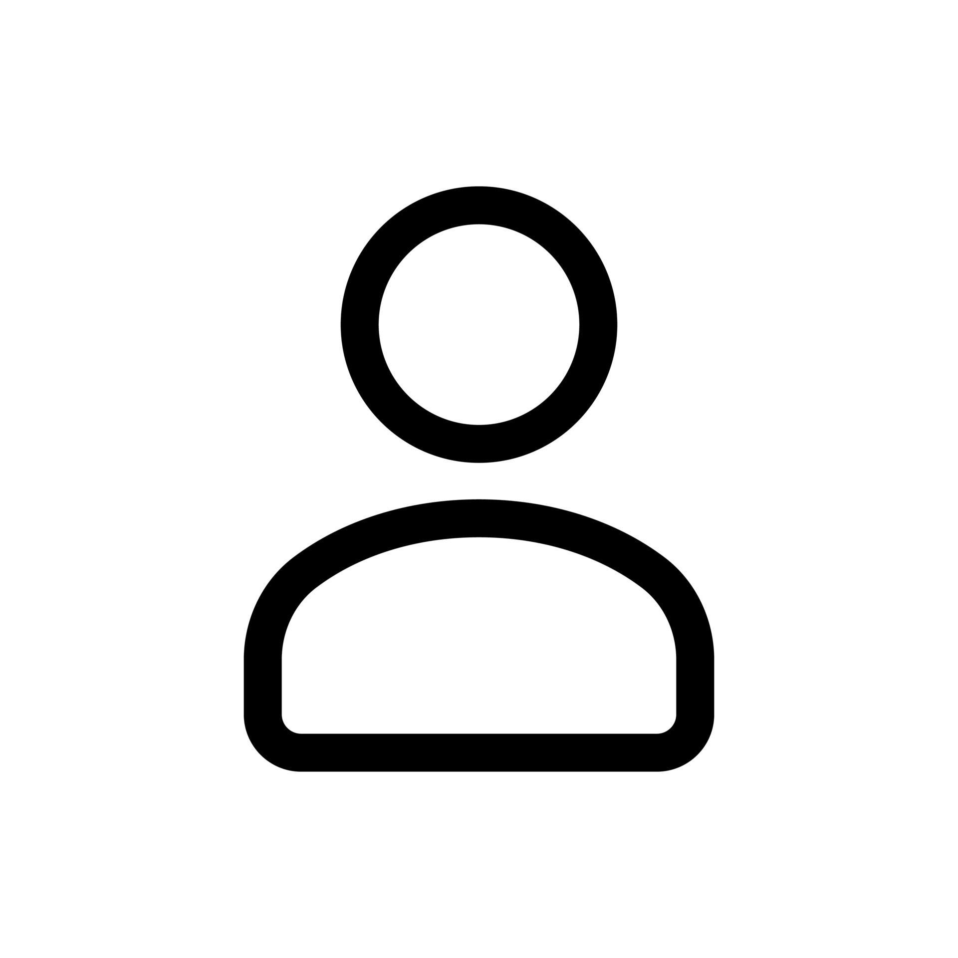 Simple User icon. The icon can be used for websites, print templates ...