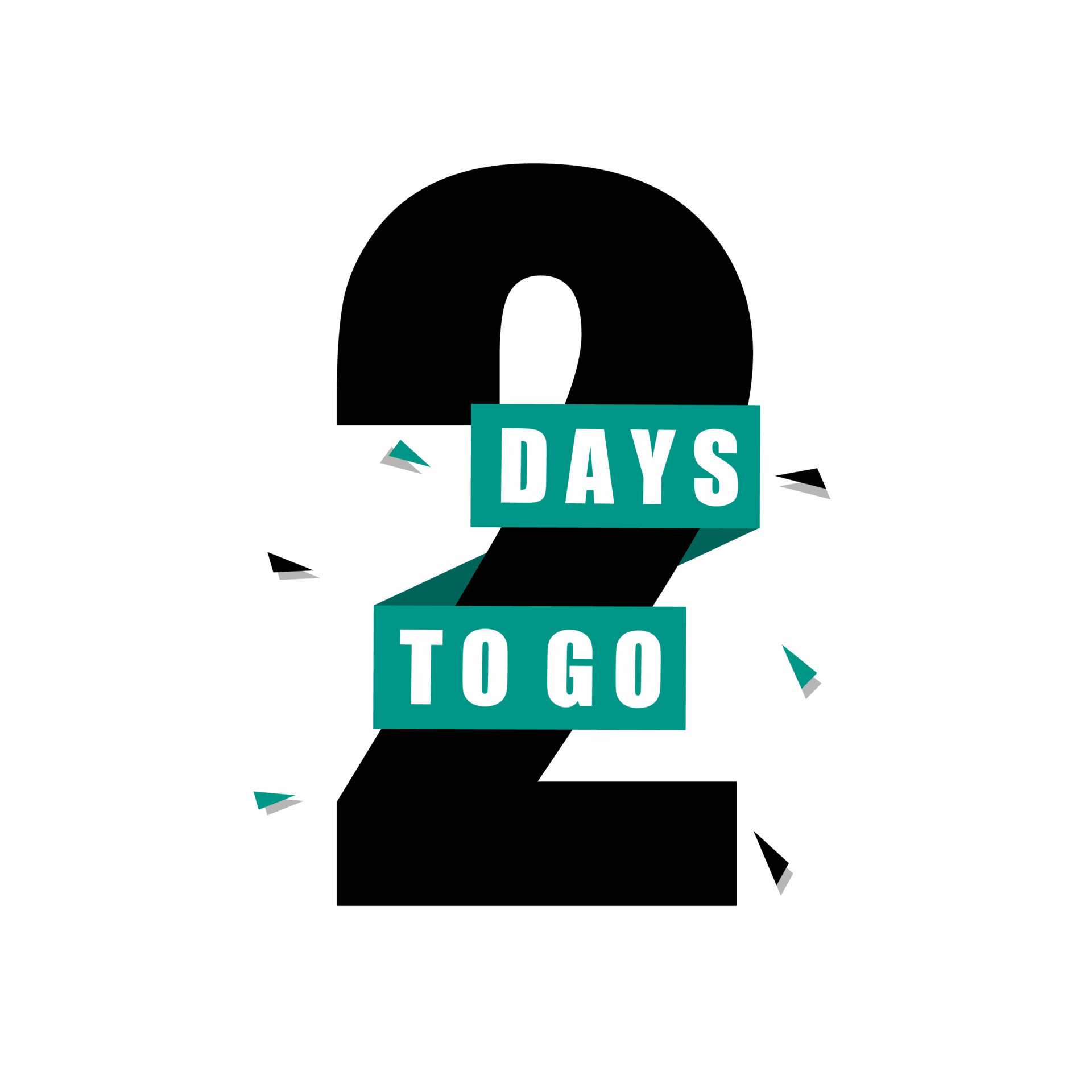 2 days to go. banners for advertising business. Vector illustration. 23092364 Vector Art at Vecteezy