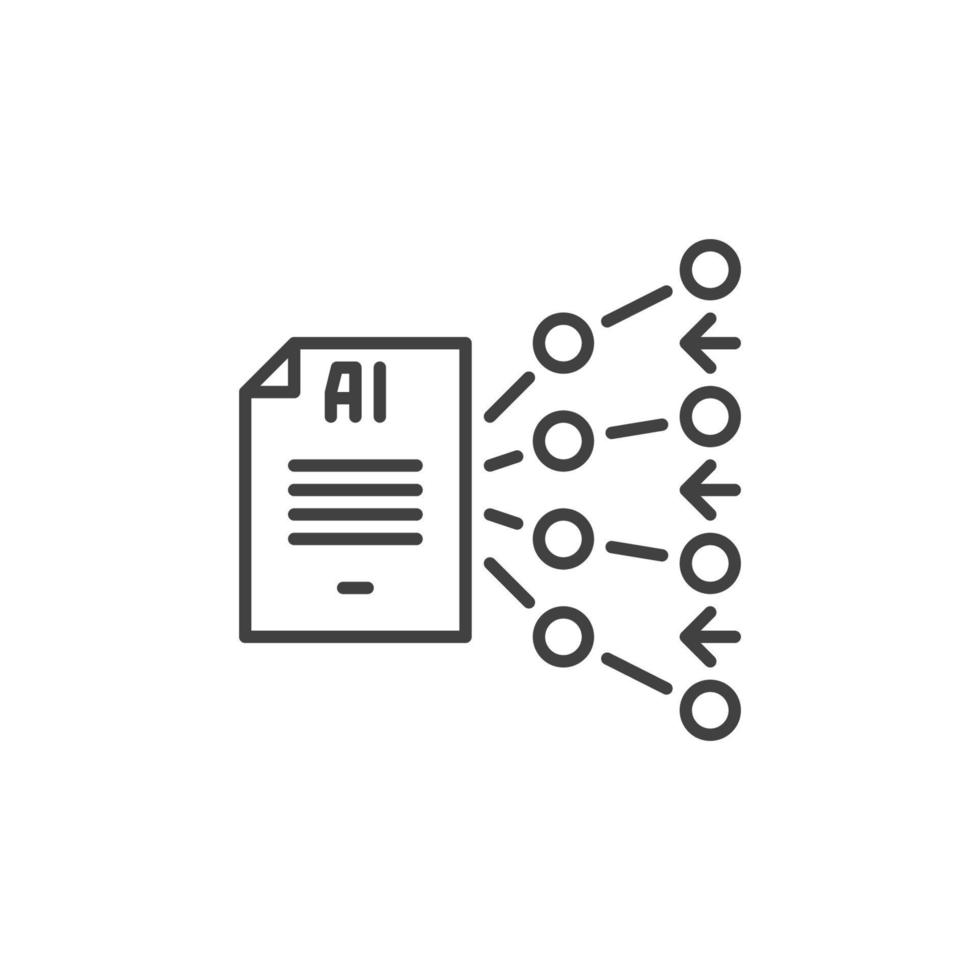 ai texto escritura vector artificial inteligencia generador concepto ... ai texto escritura vector artificial inteligencia generador concepto ...