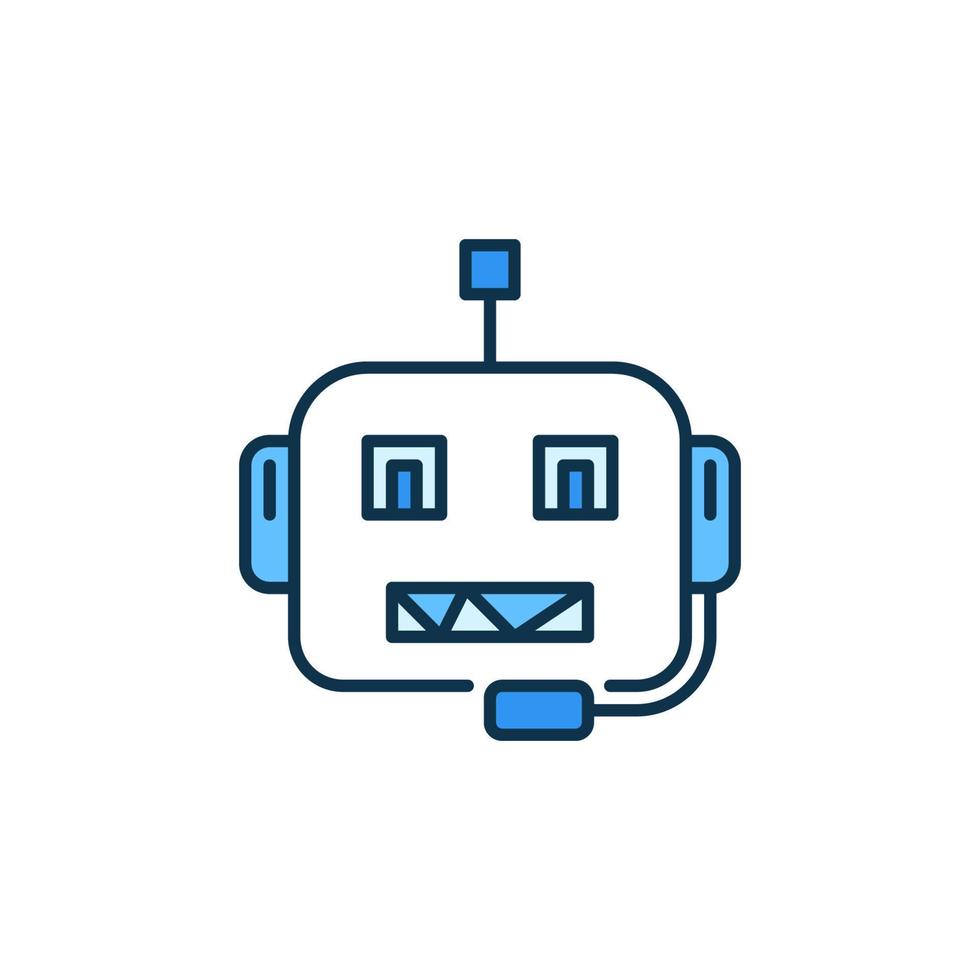 Chatbot Character vector AI Robot concept colored icon 23093065 Vector ...