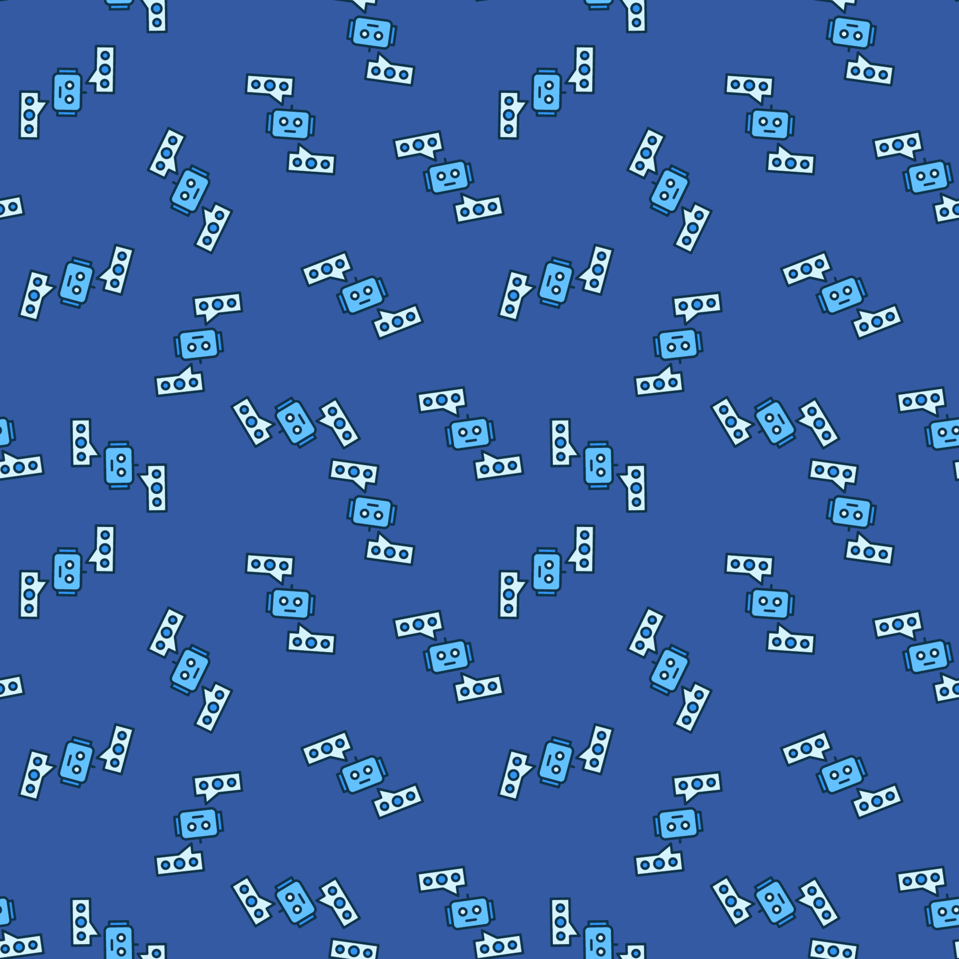 Chatbot And Speech Bubbles Vector Chat Conversation Colored Seamless