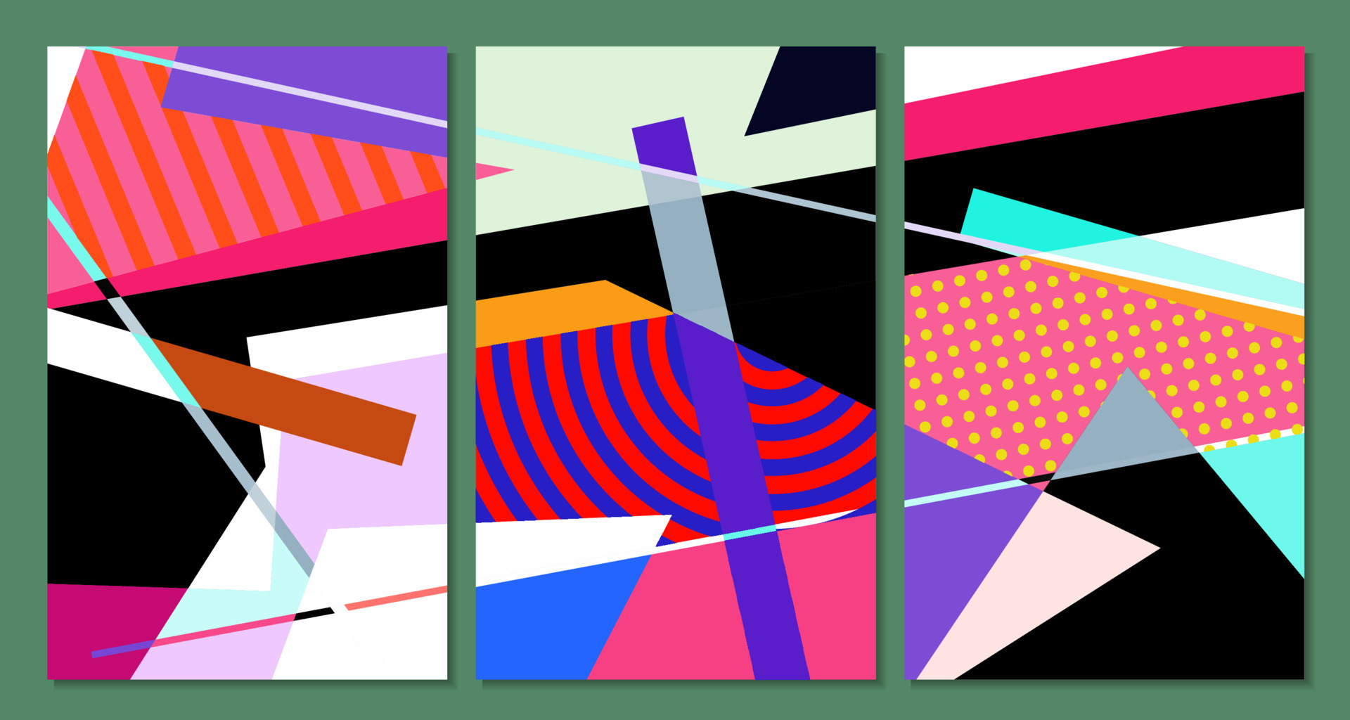 Vector Colorful Geometric Abstract Background For Summer Banner